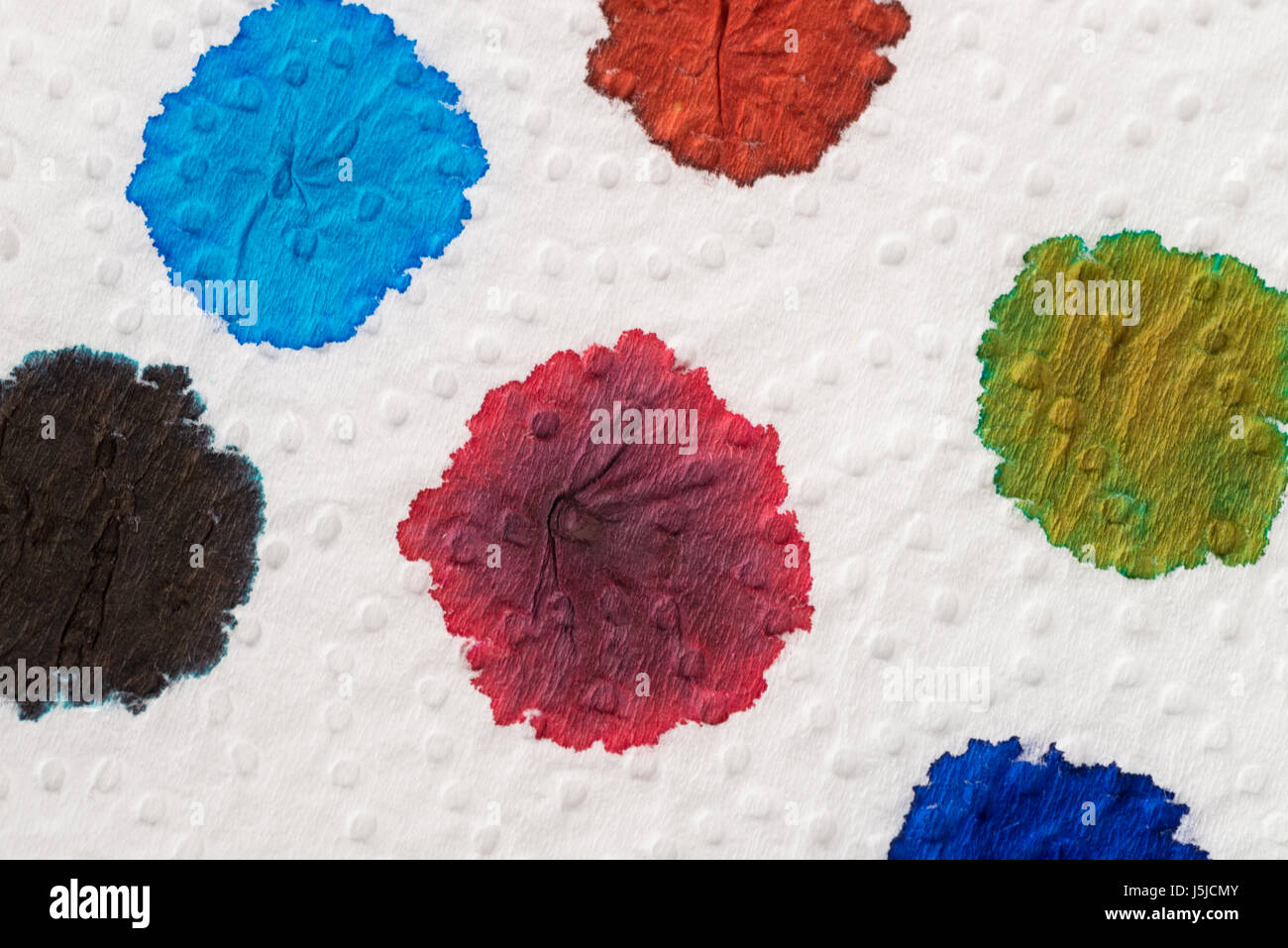 Several fountain pen ink colours on a sheet of white paper Stock Photo ...