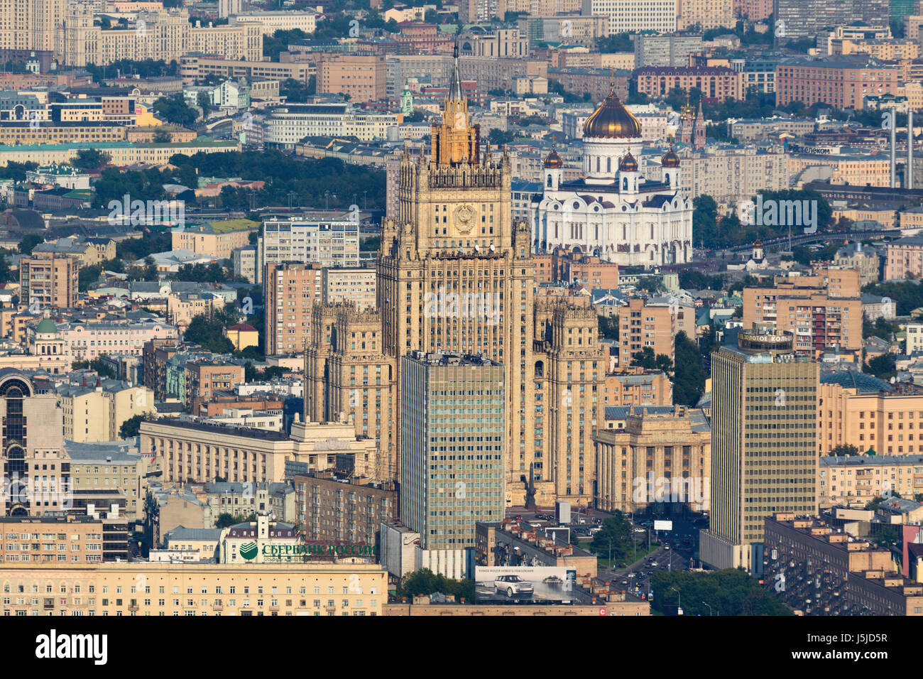 Aerial view of the Ministry of Foreign Affairs building (Stalin ...
