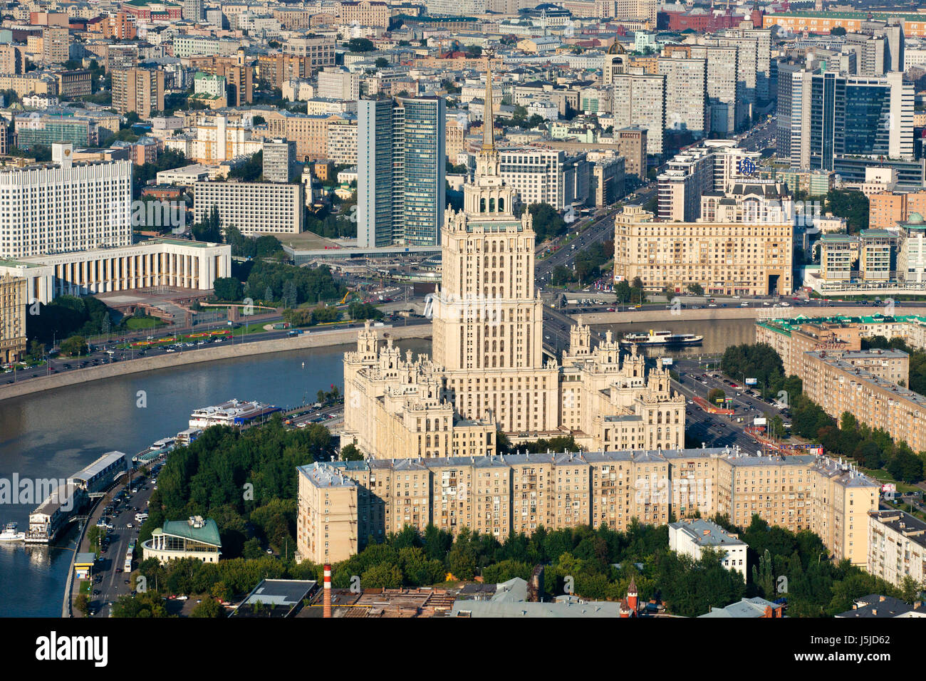 Aerial view of the Radisson Royal Hotel is a historic five-star luxury ...