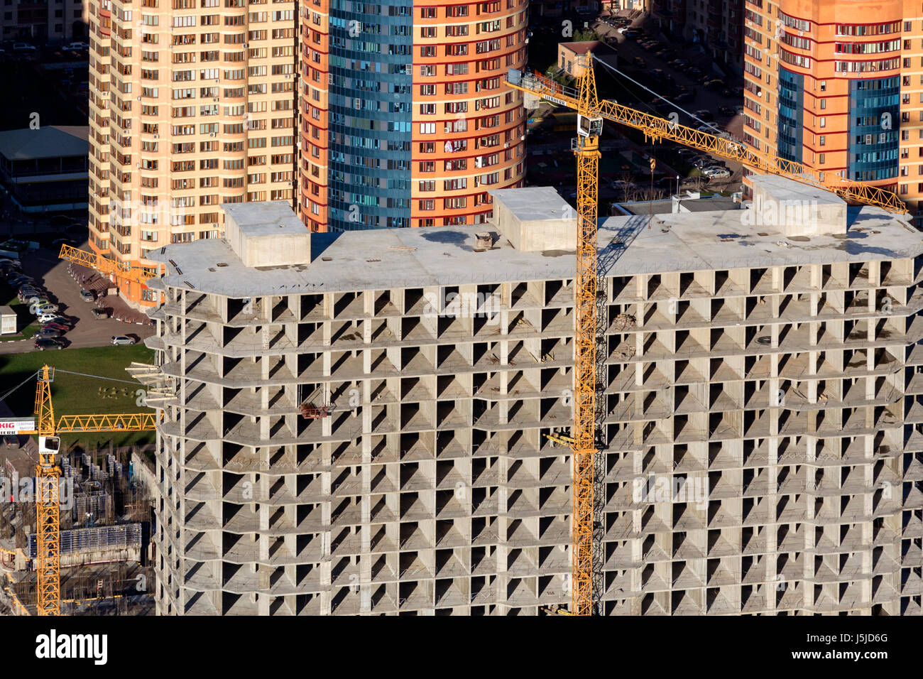 Russian construction crane hi-res stock photography and images - Alamy