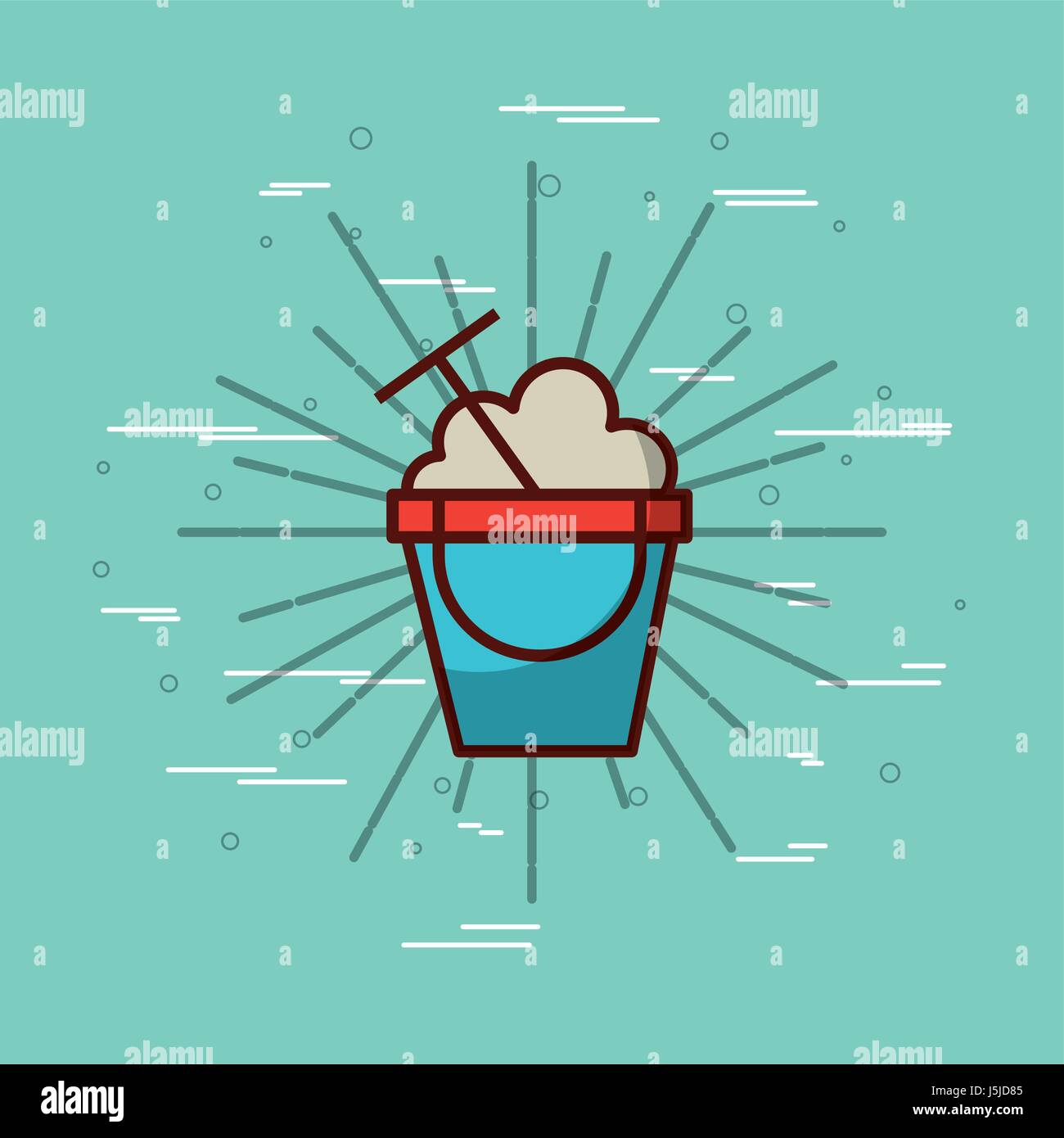 bucket with sand icon image Stock Vector Image & Art - Alamy