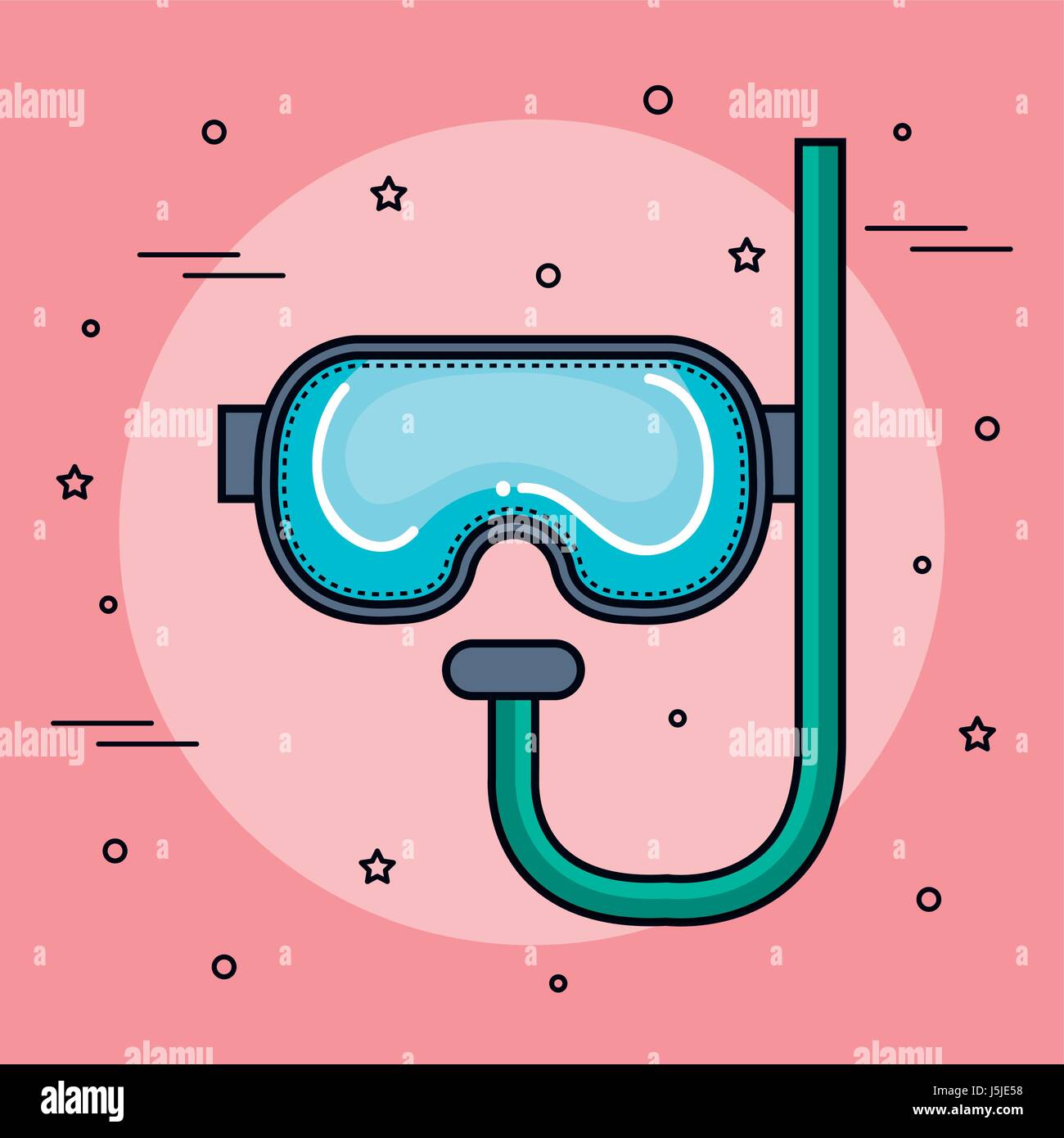 Colorful snorkel design Stock Vector Image & Art - Alamy