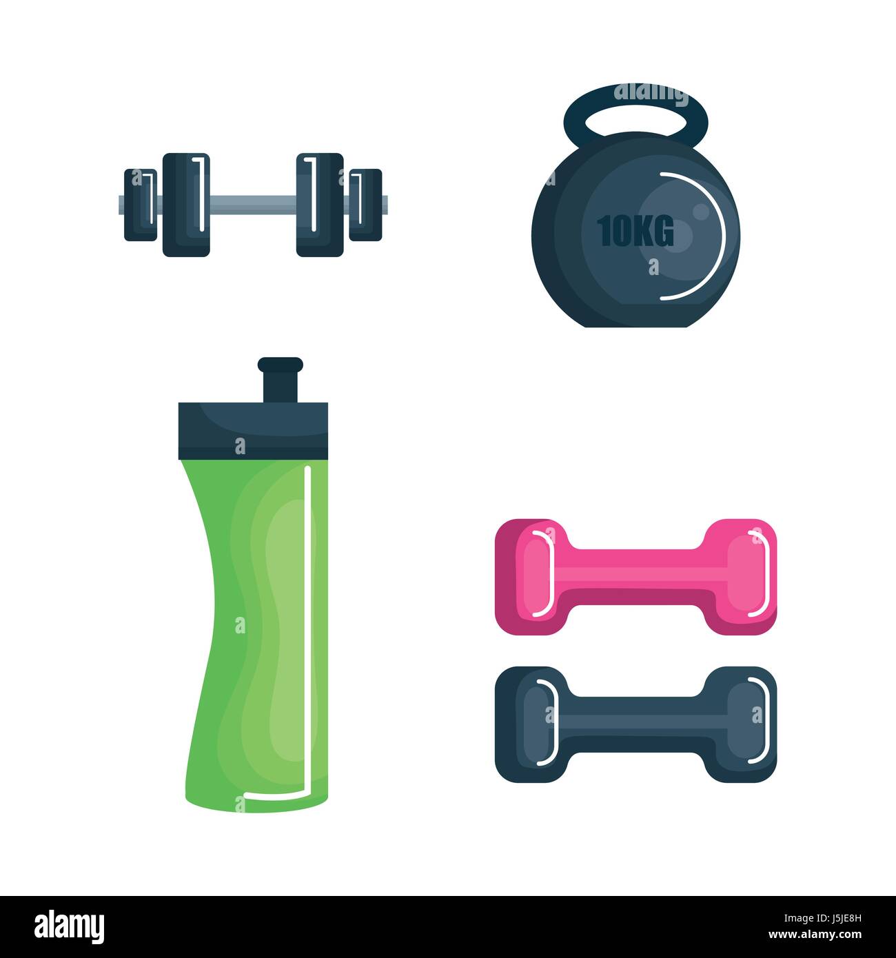 Exercising related object Stock Vector Image & Art - Alamy