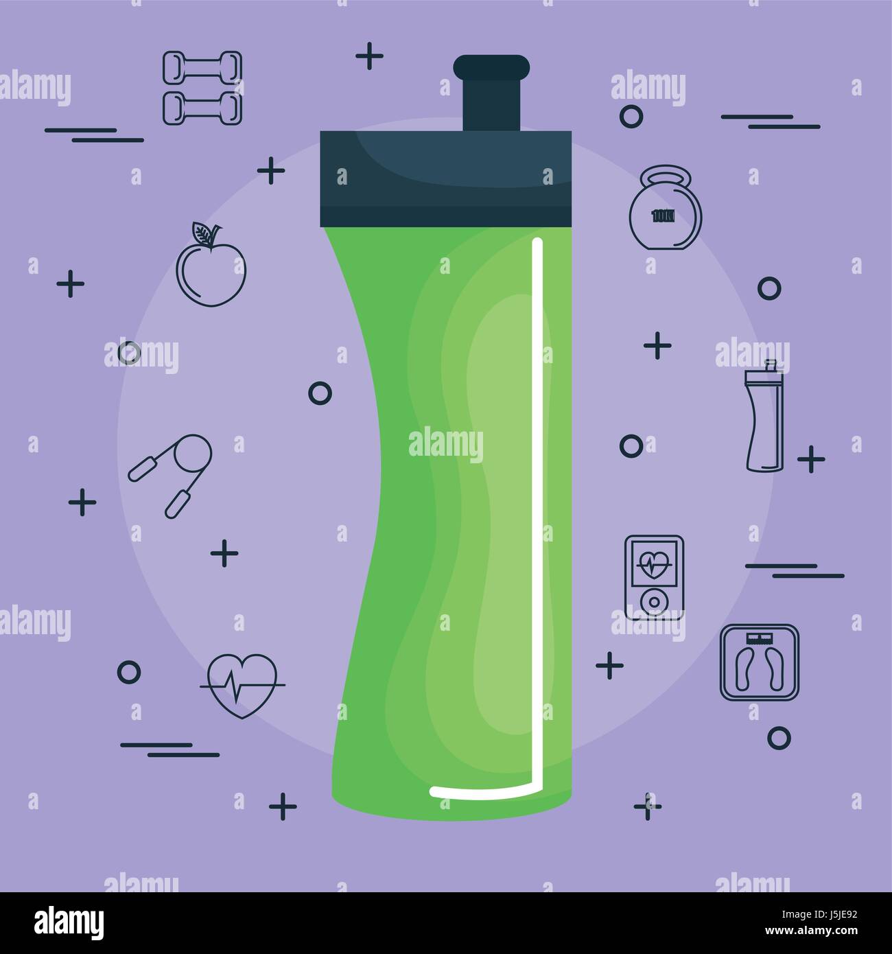 Exercise bottle design Stock Vector Image & Art - Alamy