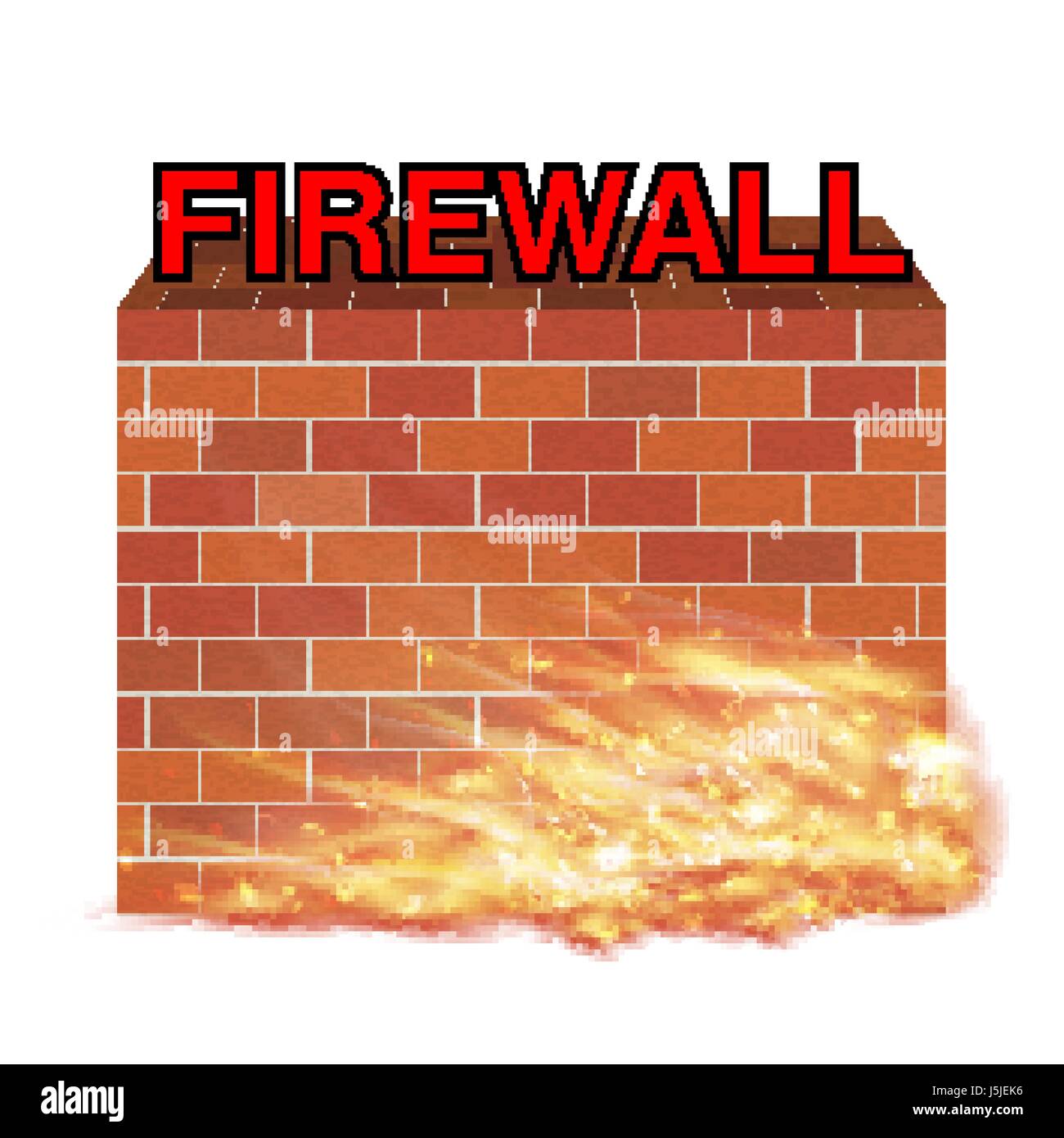 Fire brick vector vectors hi-res stock photography and images - Alamy