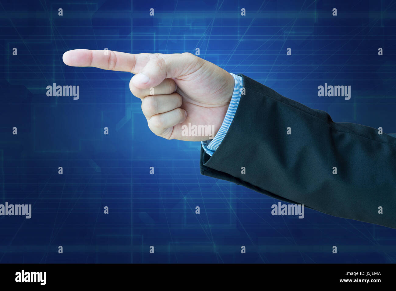 Man pointing the way forward hi-res stock photography and images - Alamy