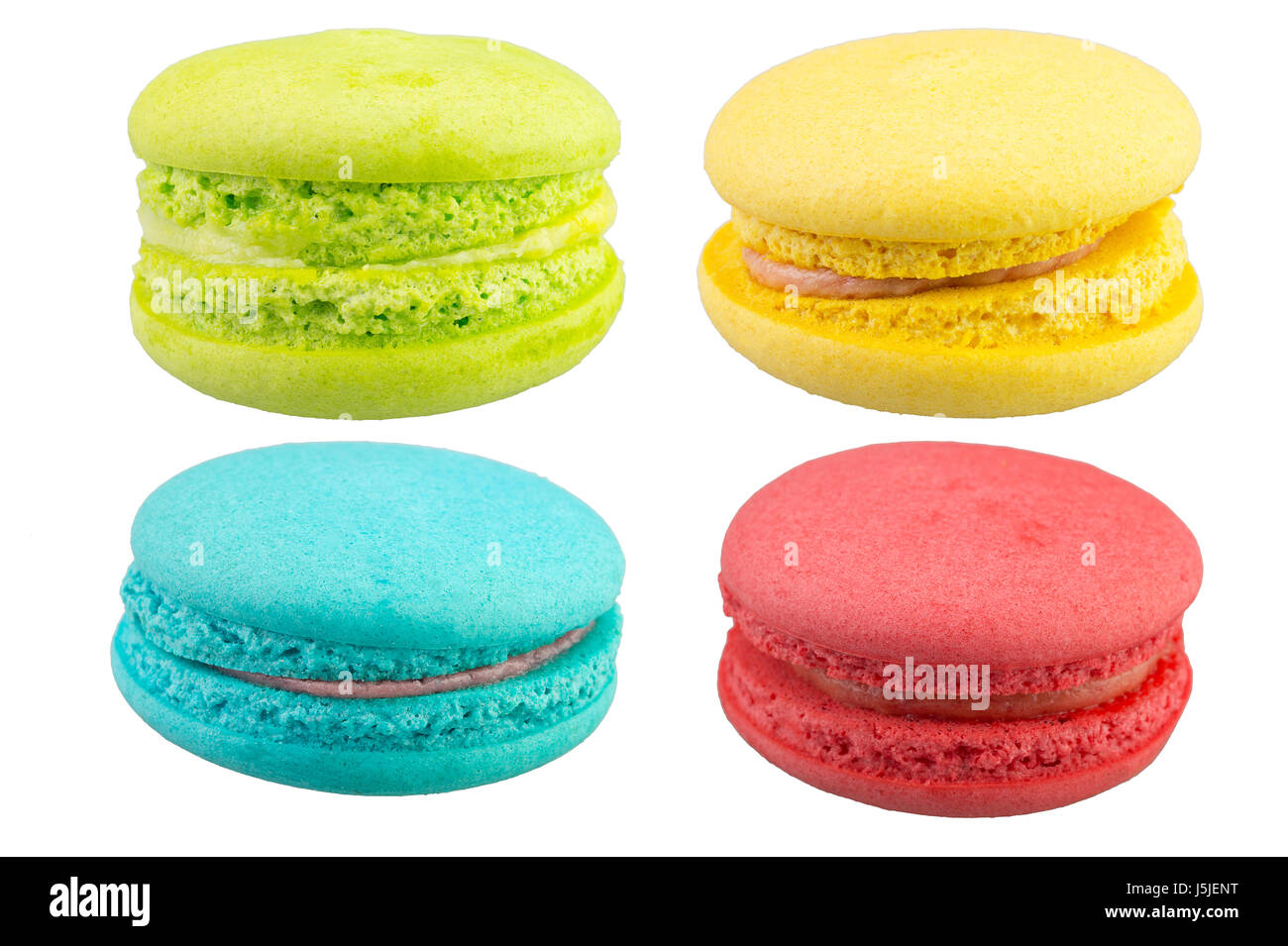 Colorful macaroon set with clipping path Stock Photo - Alamy