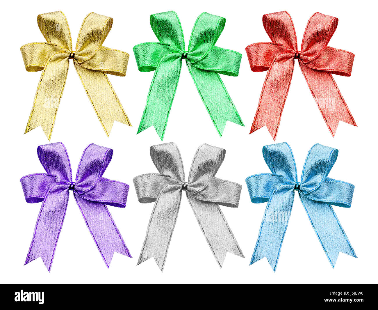 Shiny ribbon set with clipping path Stock Photo - Alamy