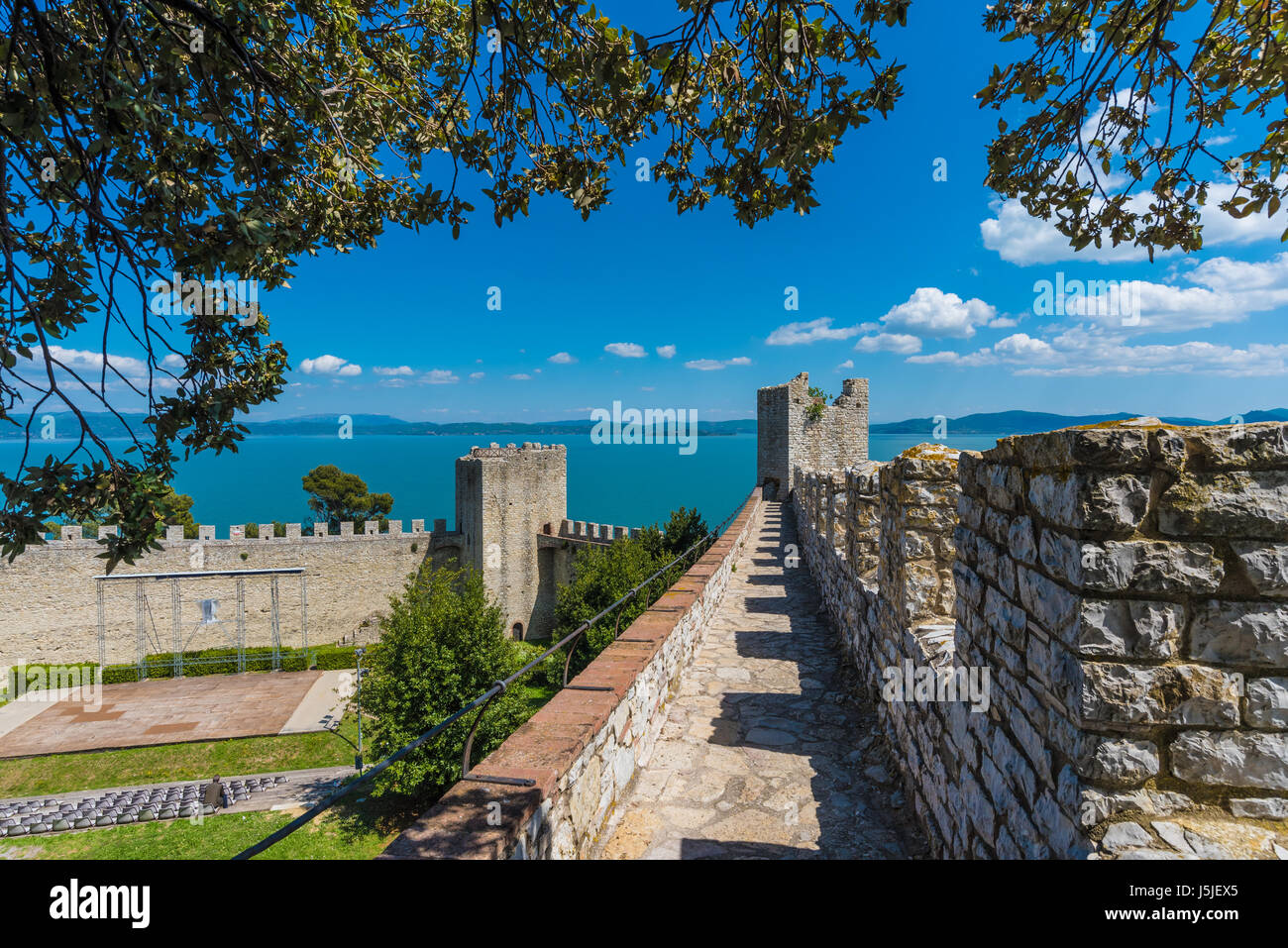 Castiglione Del Lago, Italy - A medieval town with a big castle in ...