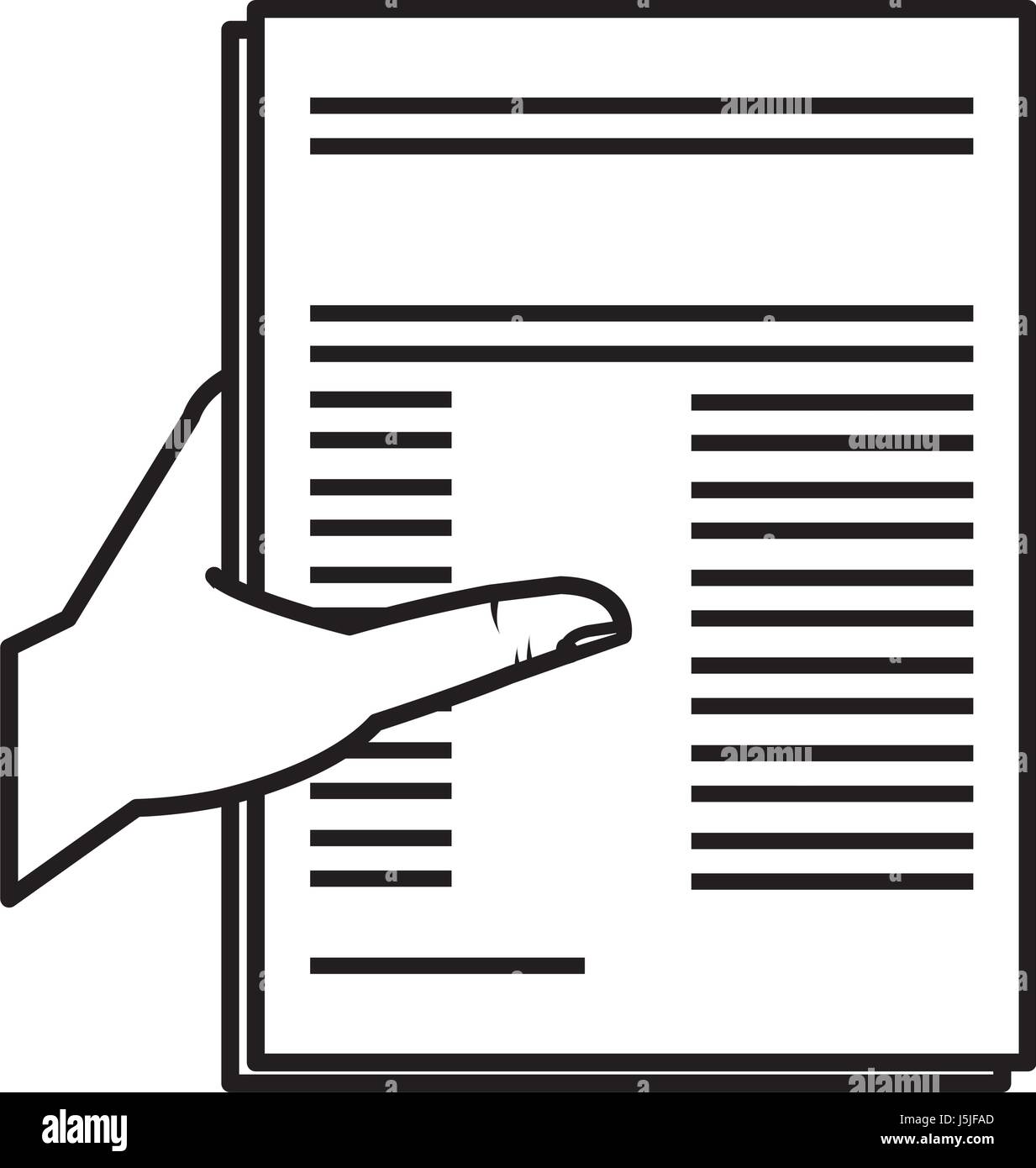 hand human with contract Stock Vector Image & Art - Alamy