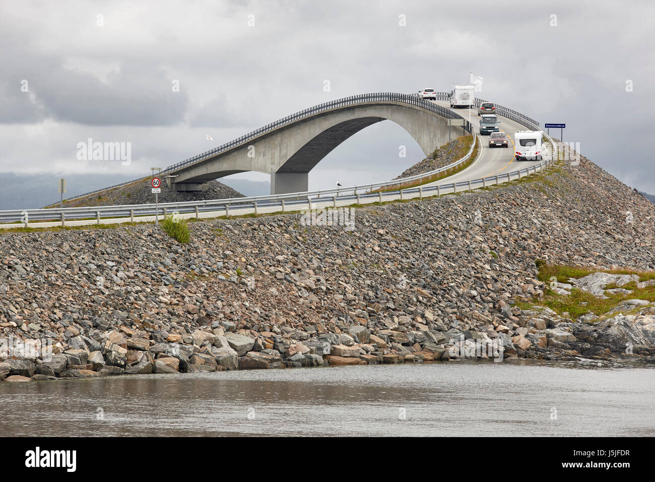 Norway. Atlantic ocean road. Bridge over the ocean. Travel europe ...