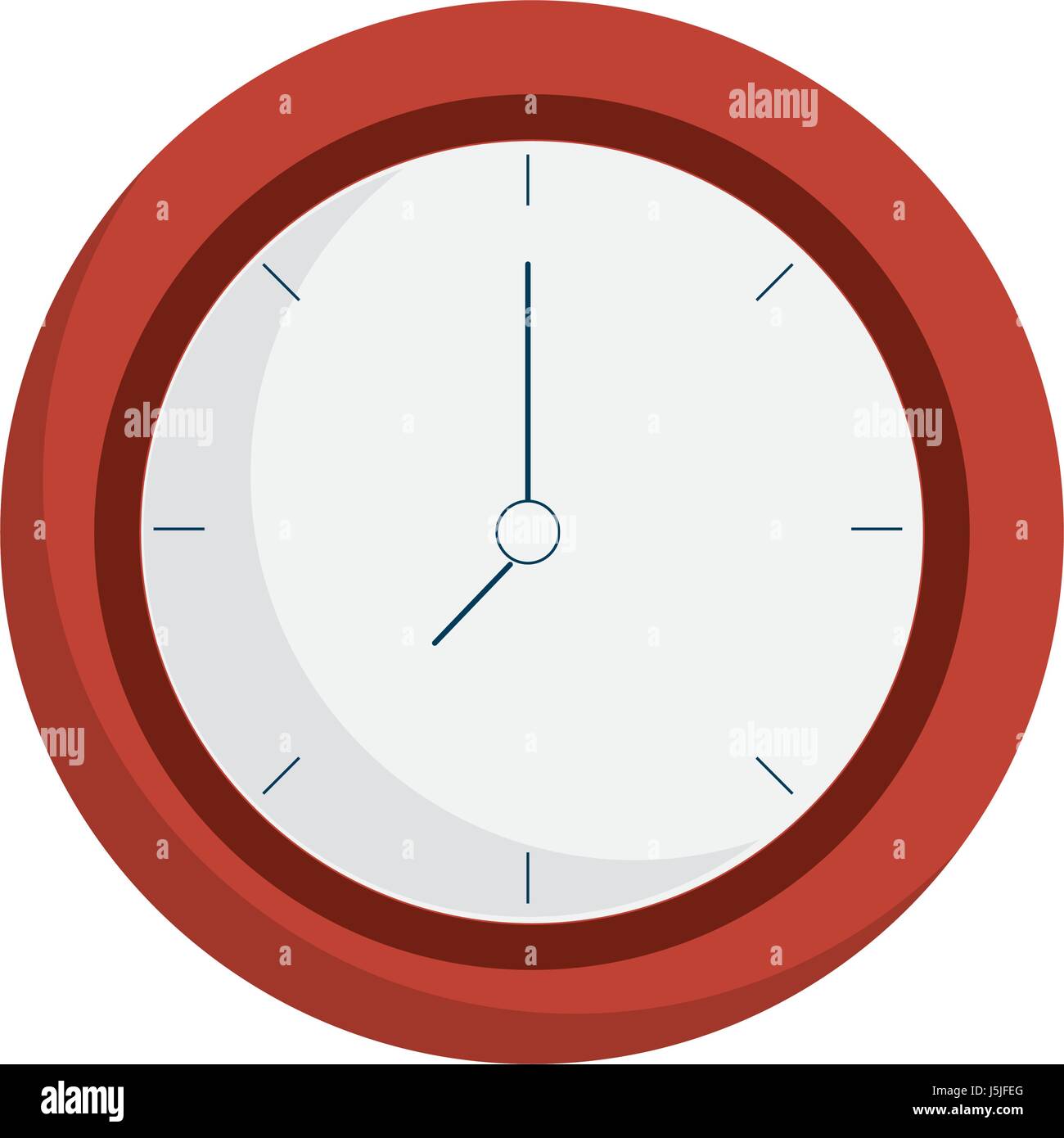 time clock isolated icon Stock Vector Image & Art - Alamy
