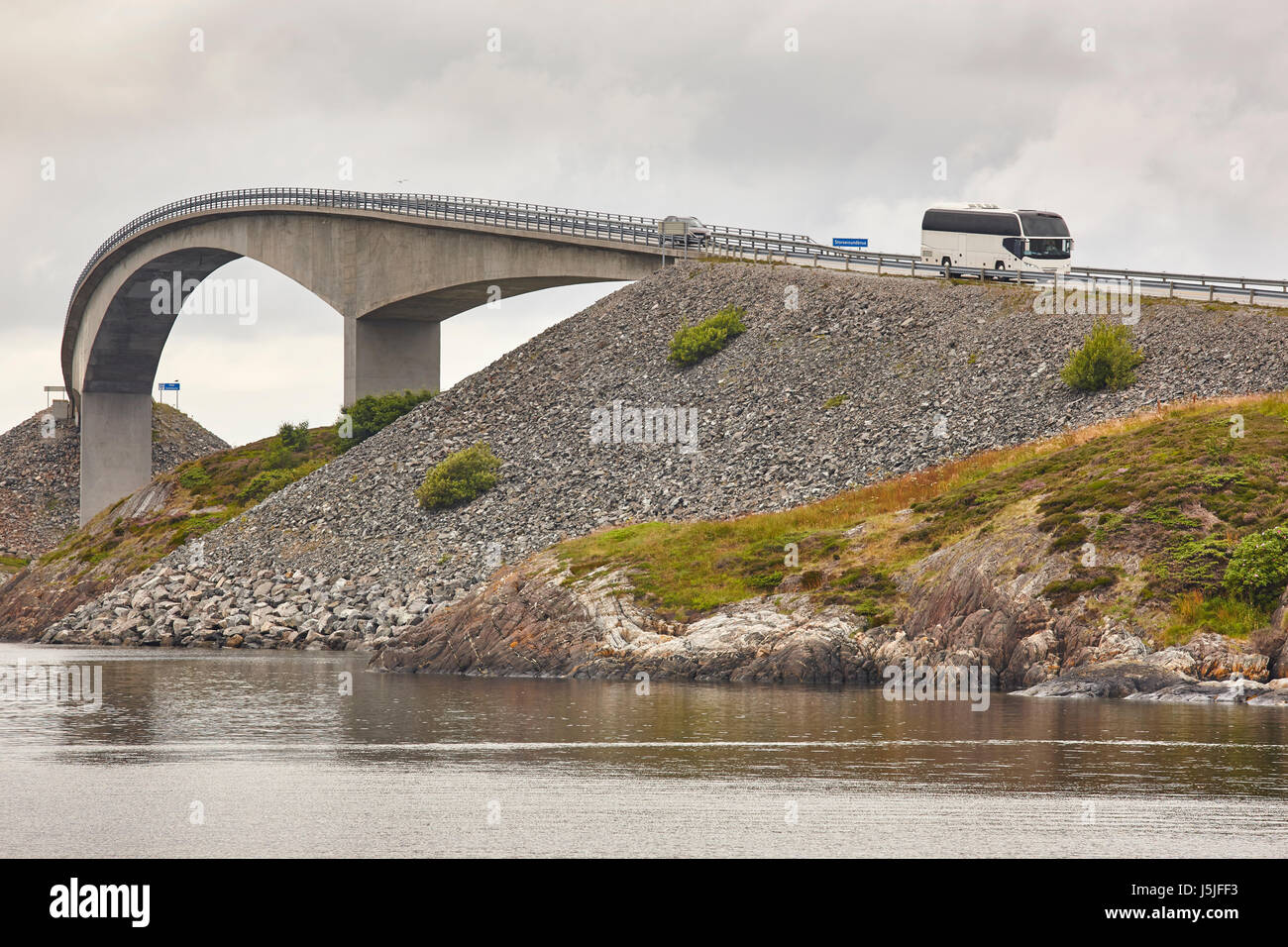 Norway. Atlantic ocean road. Bridge over the ocean. Travel europe ...