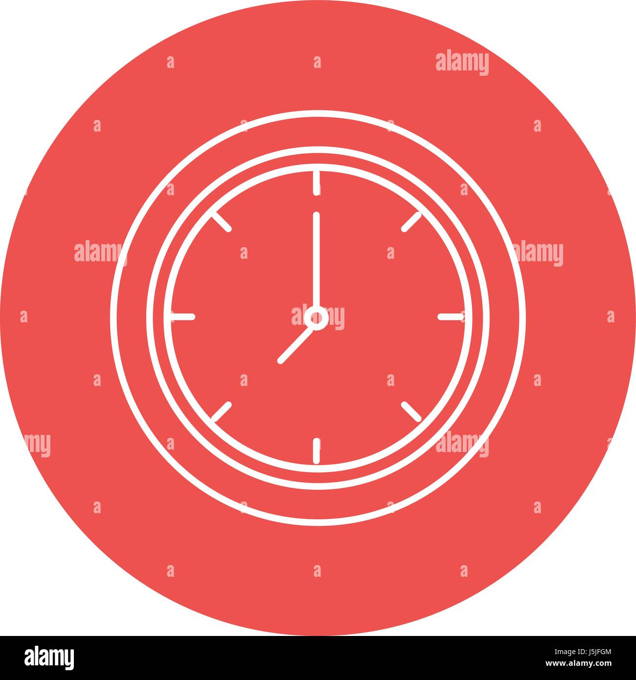 time clock isolated icon Stock Vector Image & Art - Alamy