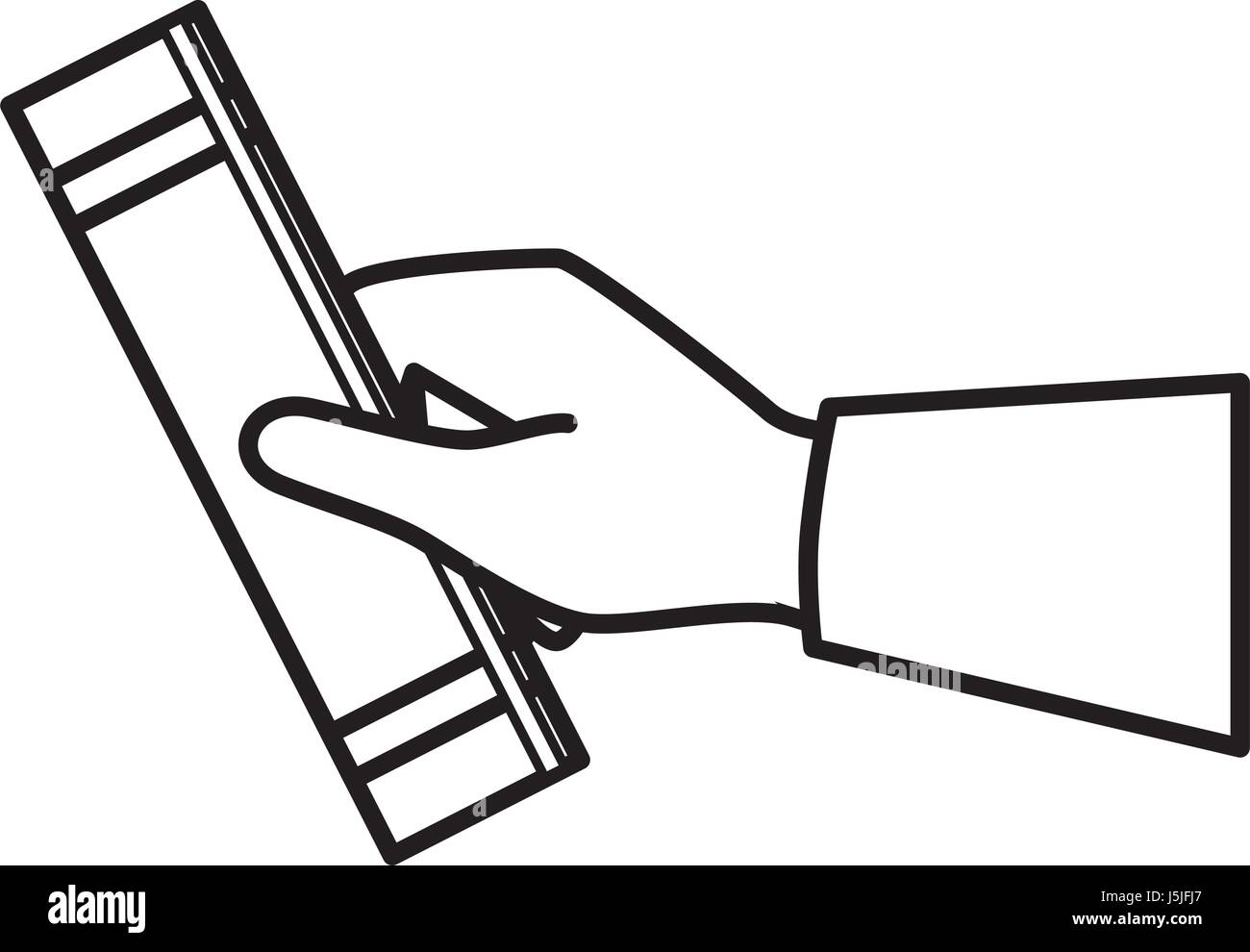 hand human with graduation certificated isolated icon Stock Vector ...