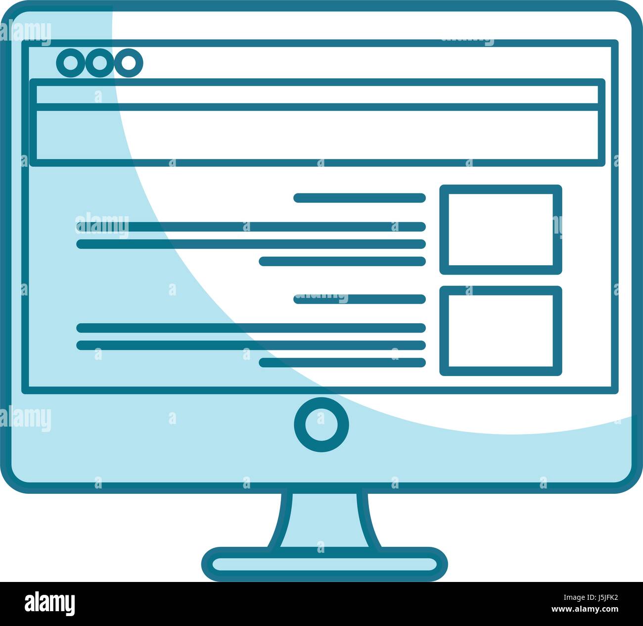 computer desktop isolated icon Stock Vector Image & Art - Alamy