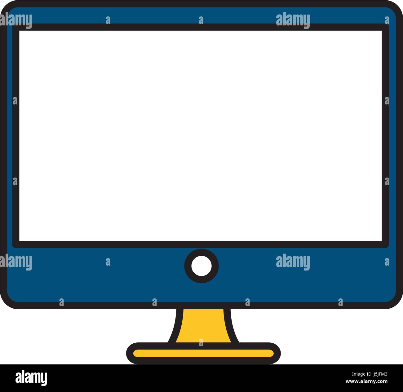 computer desktop isolated icon Stock Vector Image & Art - Alamy