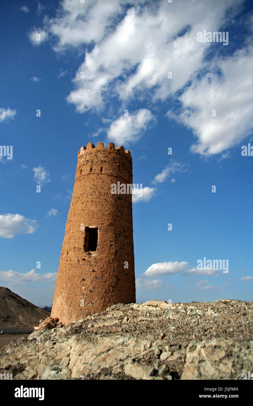 Watchtower at Mudarib, Oman Stock Photo - Alamy