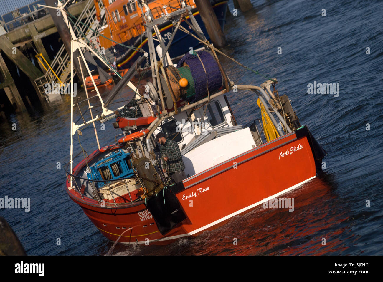 Fishing boats at North Shields Fish Quay Stock Photo - Alamy