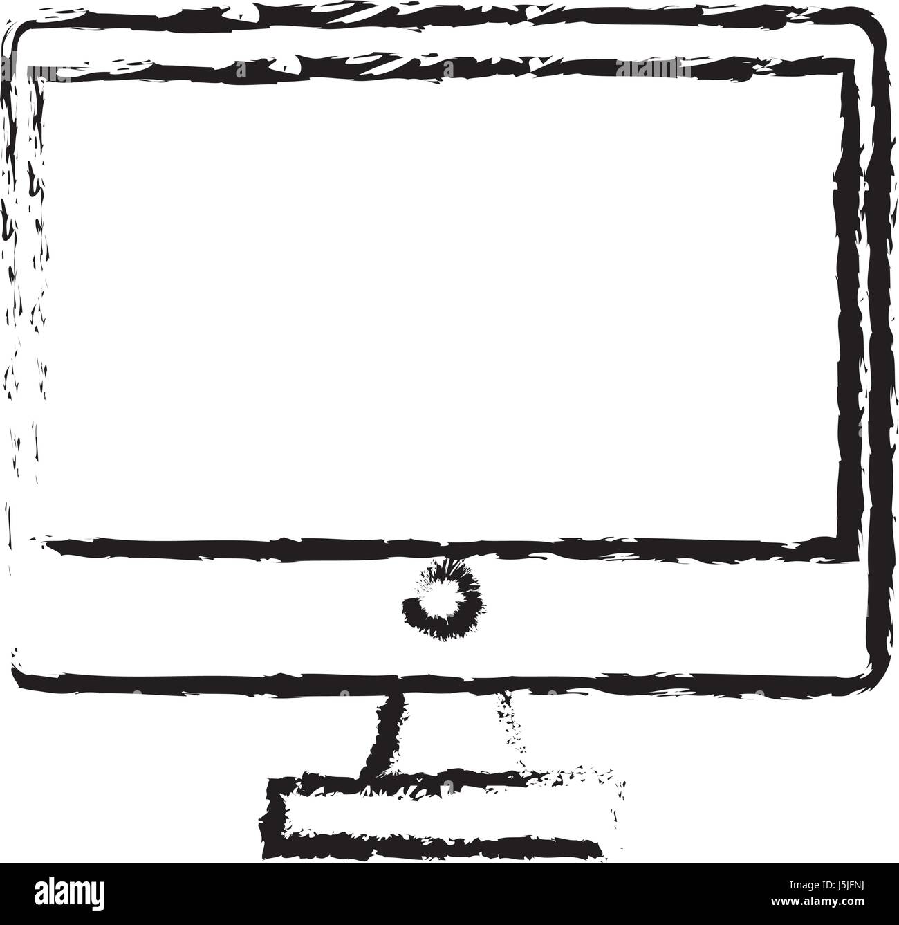 computer desktop isolated icon Stock Vector Image & Art - Alamy