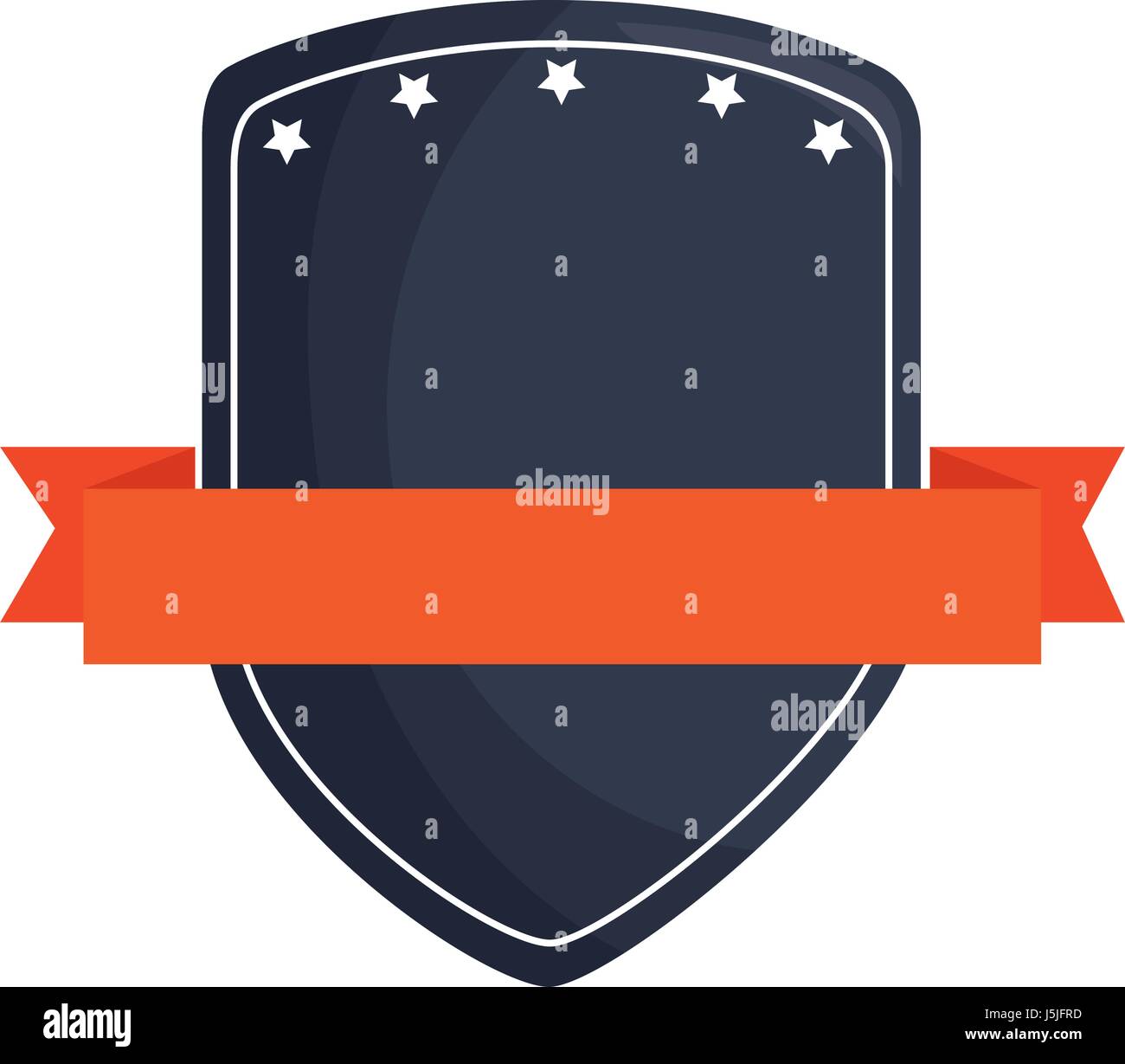 shield with ribbon isolated icon Stock Vector Image & Art - Alamy