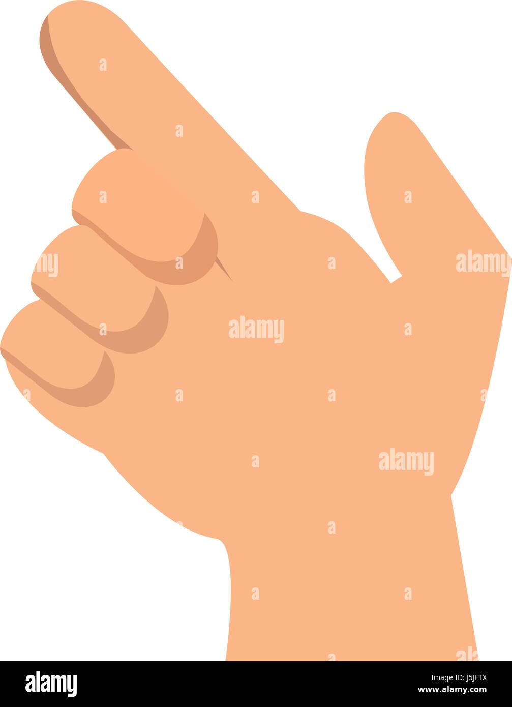 hand human isolated icon Stock Vector Image & Art - Alamy