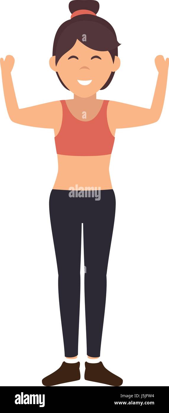 Athletic woman exercising character Stock Vector Image & Art - Alamy
