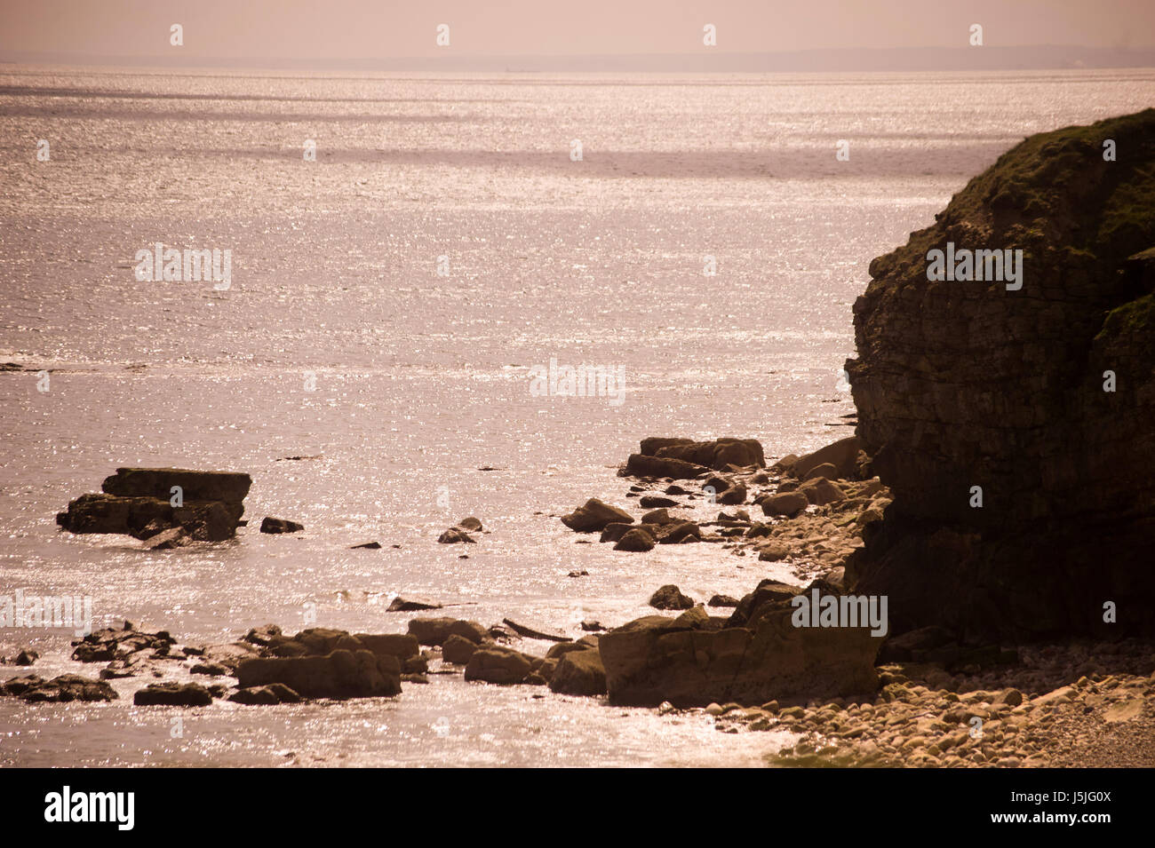 The Leas coastal path, Marsden bay, South Shields Stock Photo - Alamy