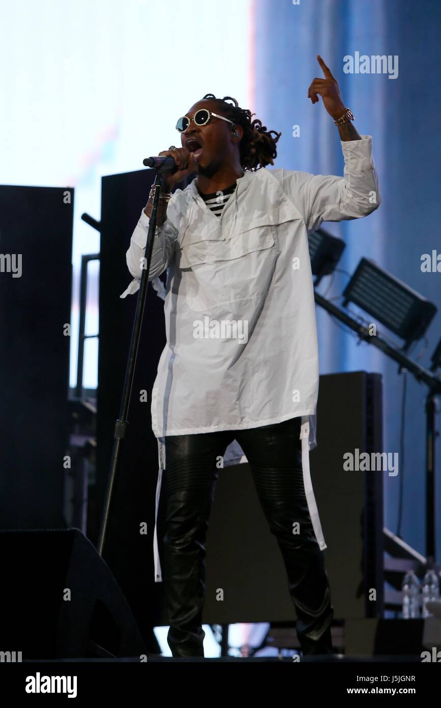 Future seen performing at Coachella weekend 1 day 2 also seen ...