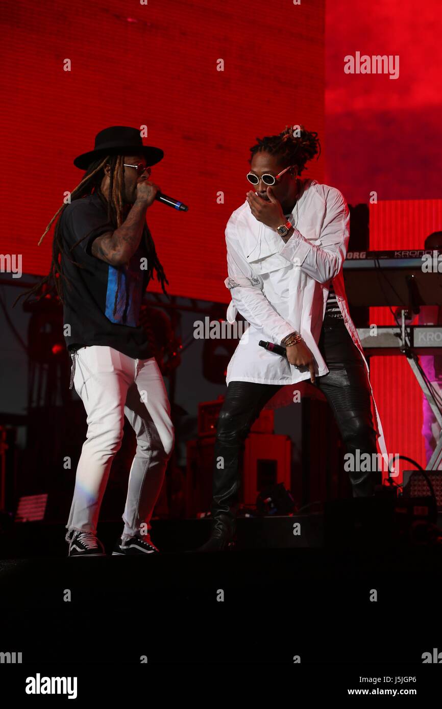 Future seen performing at Coachella weekend 1 day 2 also seen ...