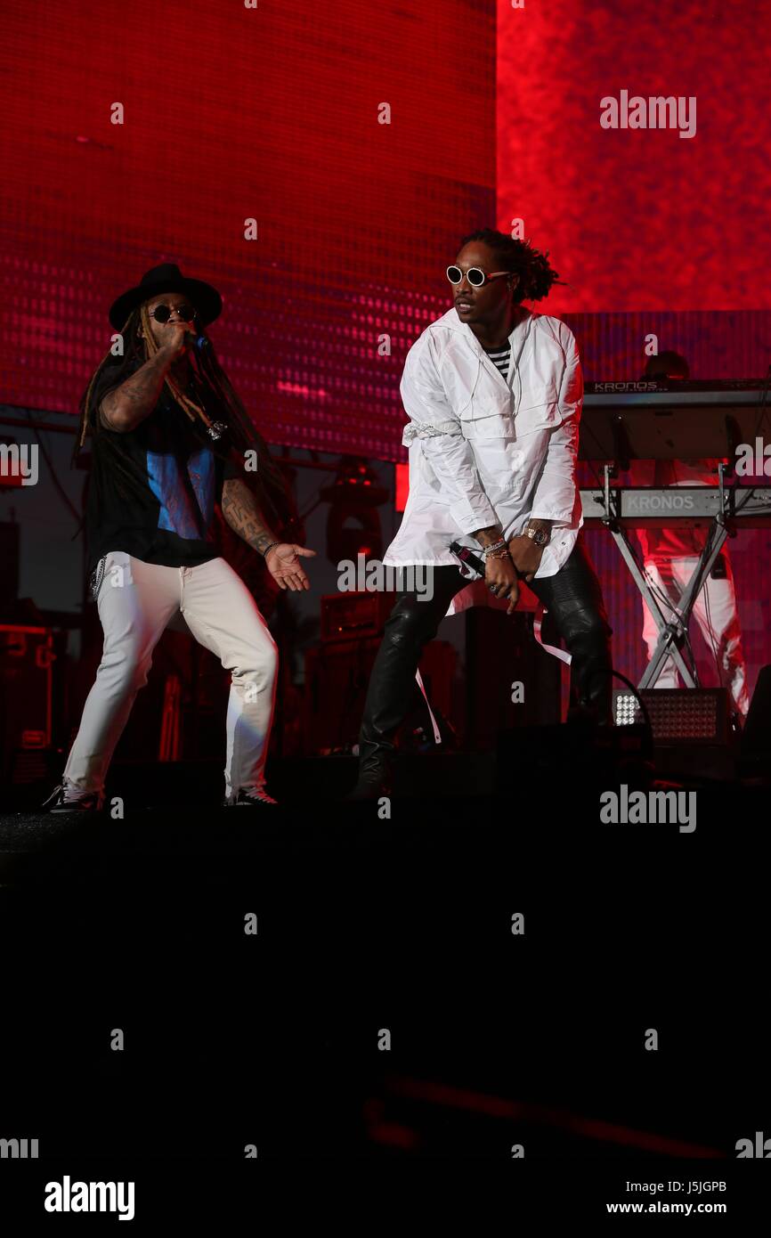 Future seen performing at Coachella weekend 1 day 2 also seen ...