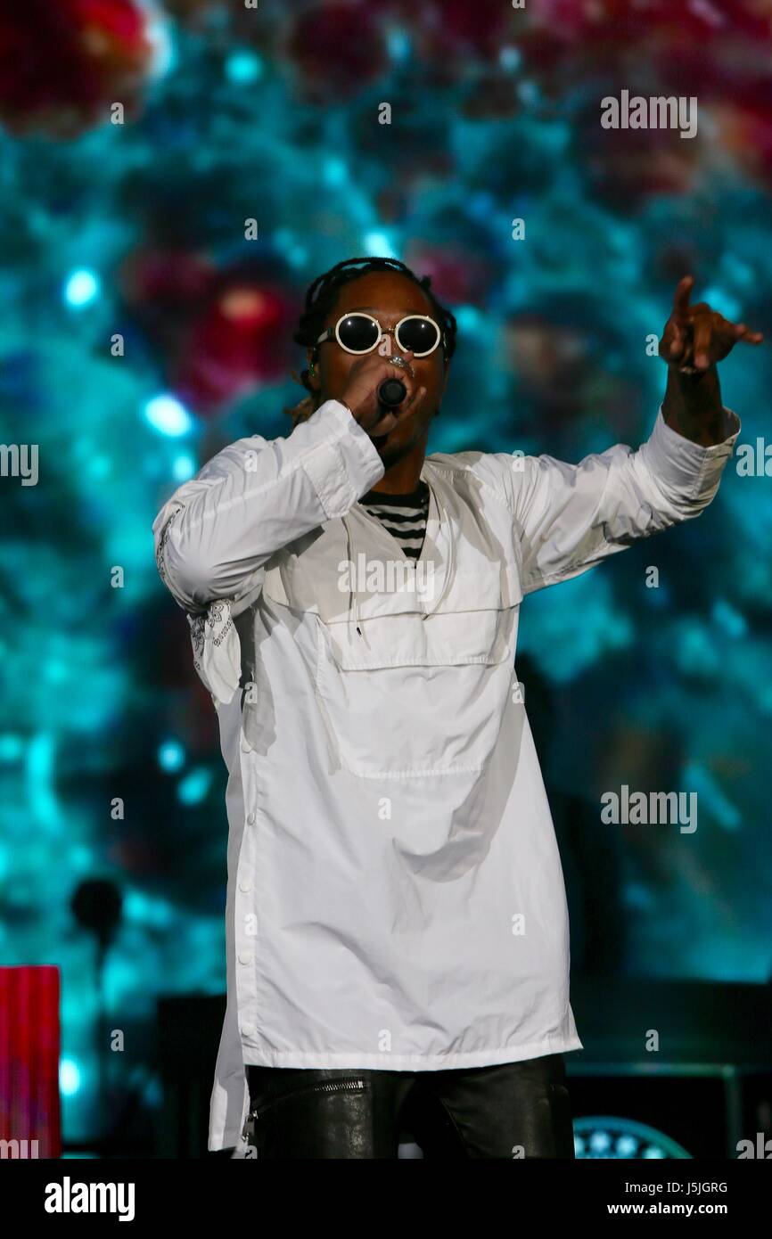 Future seen performing at Coachella weekend 1 day 2 also seen ...