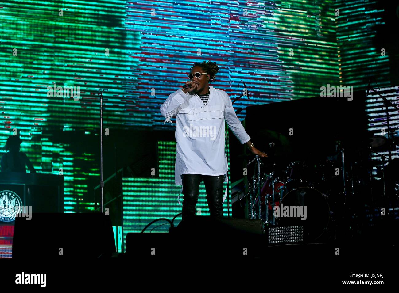 Future seen performing at Coachella weekend 1 day 2 also seen ...