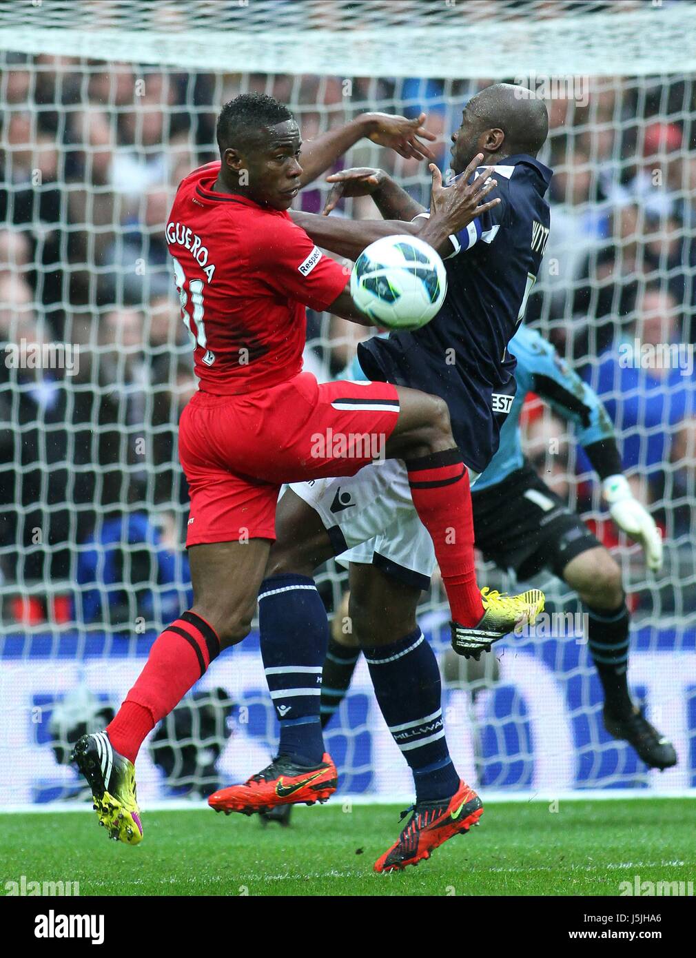 DANNY SHITTU & MAYNOR FIGUEROA MILLWALL V WIGAN ATHLETIC LONDON ENGLAND ...