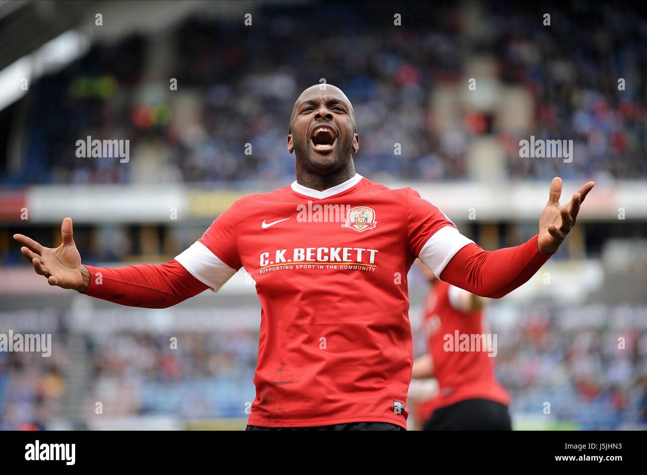 JASON SCOTLAND CELEBRATES GOAL HUDDERSFIELD TOWN V BARNSLEY F THE JOHN ...