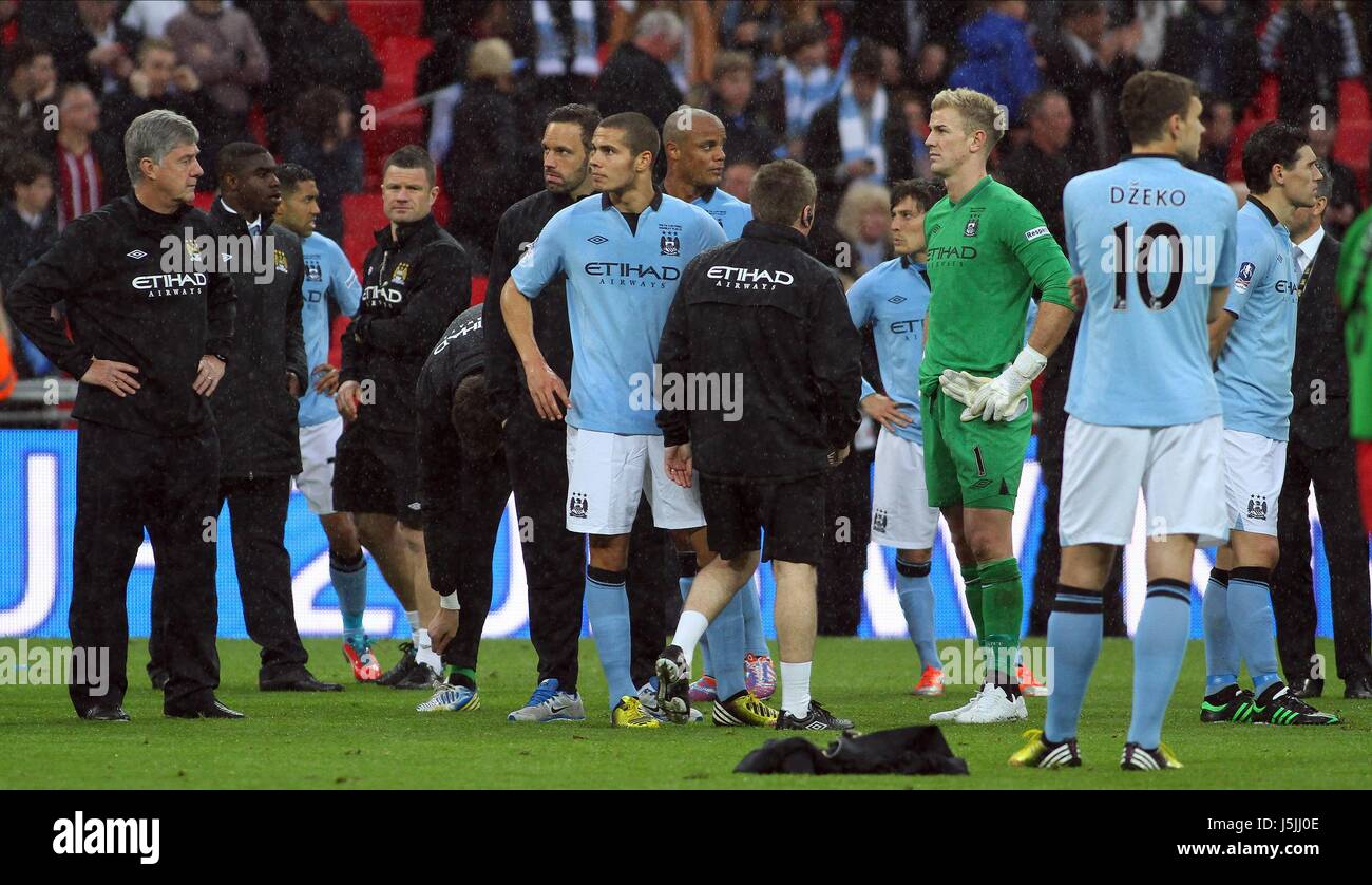 BRIAN KIDD JACK RODWELL VINC MANCHESTER CITY V WIGAN ATHLET WEMBLEY ...