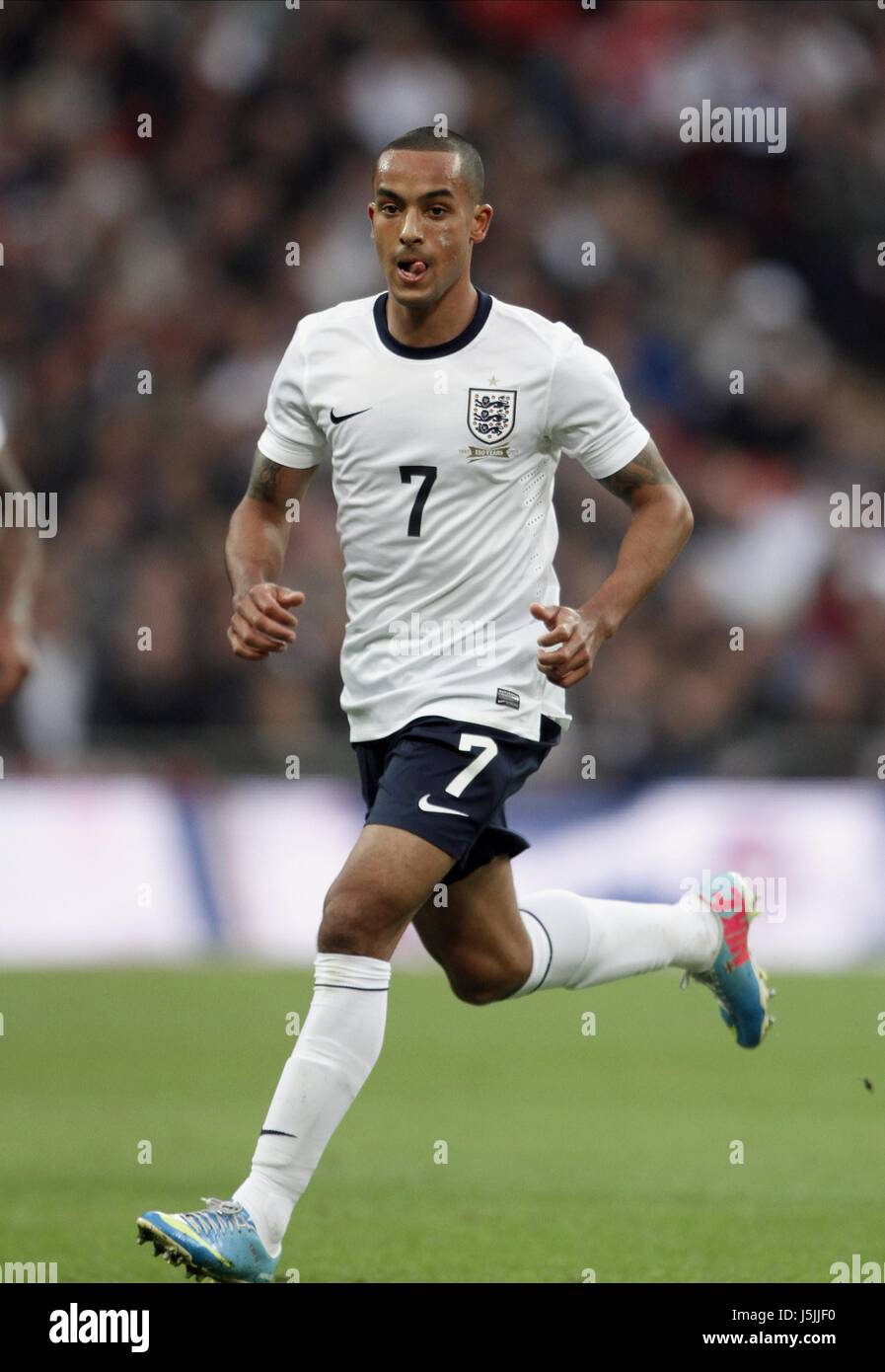THEO WALCOTT ENGLAND WEMBLEY STADIUM LONDON ENGLAND 29 May 2013 Stock ...