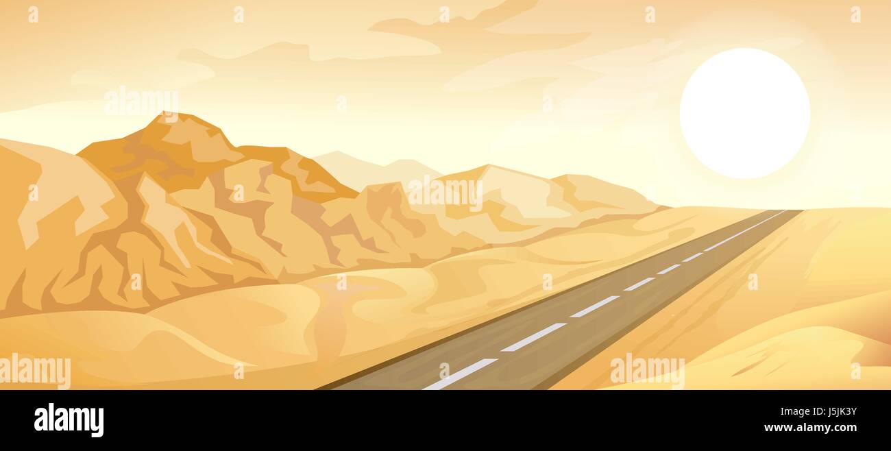 Desert landscape background Stock Vector Image & Art - Alamy
