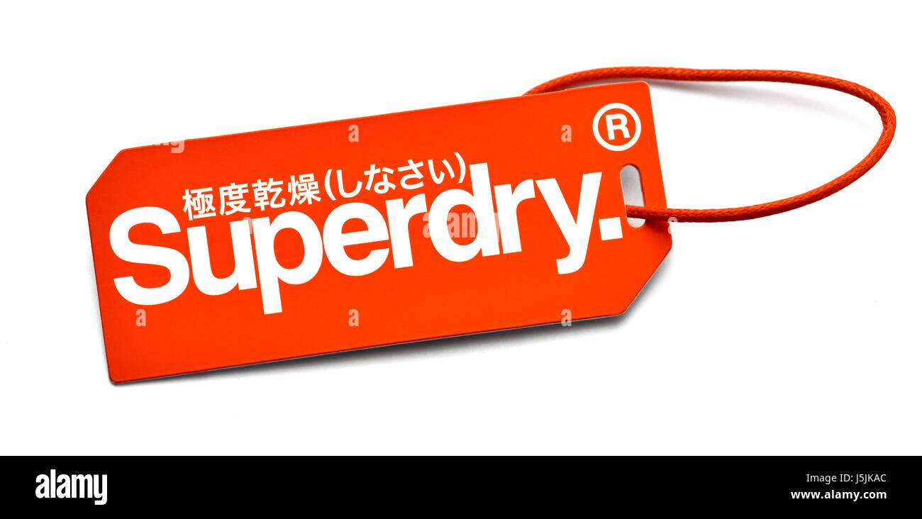 Superdry clothing label logos hi-res stock photography and images - Alamy