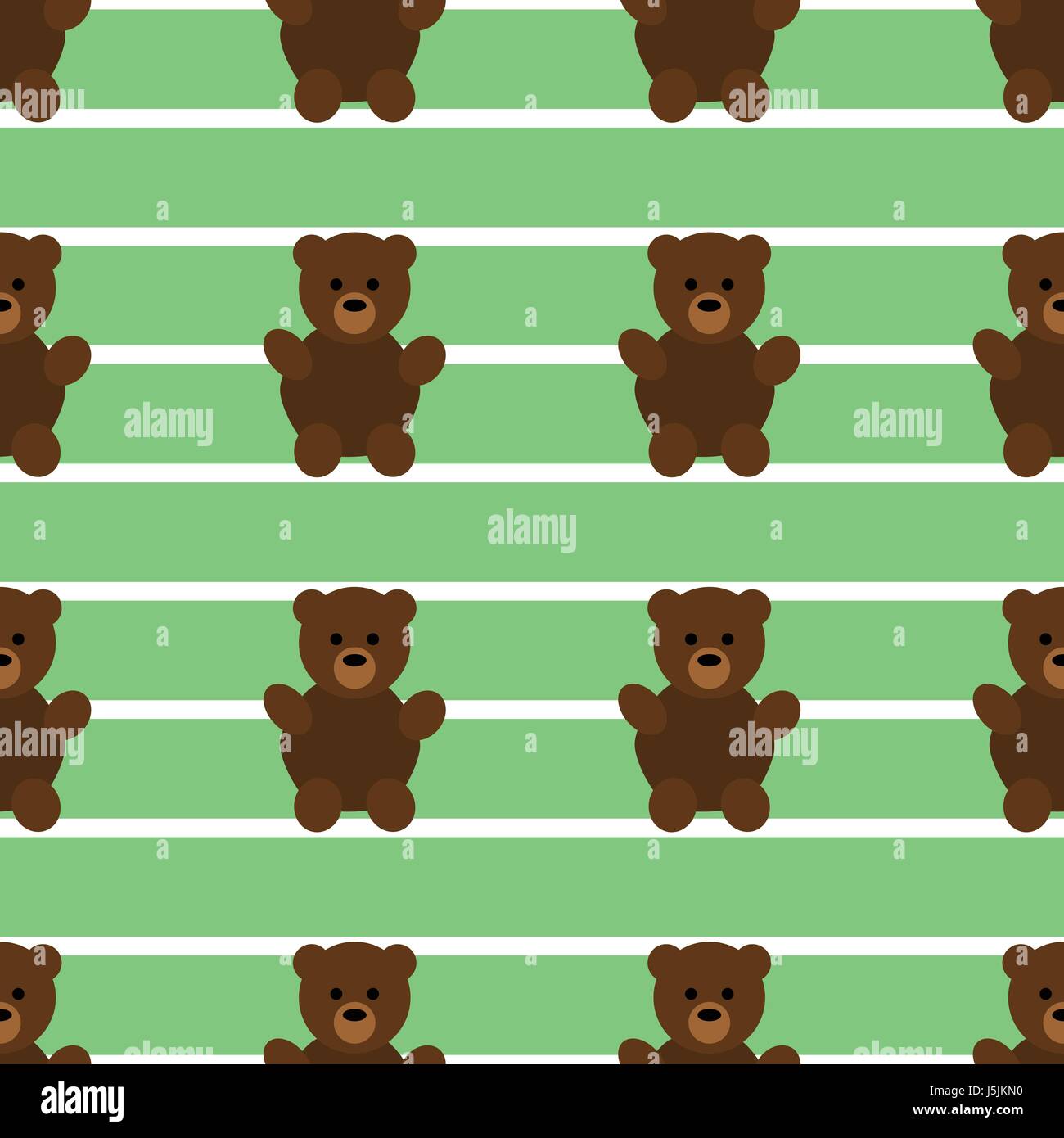 Seamless Green Teddy Bear Pattern Stock Vector Image & Art - Alamy