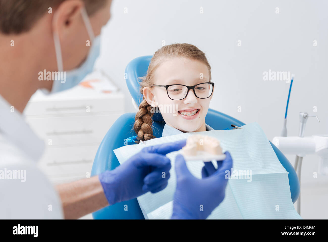 Cute lovely lady seeming very interested Stock Photo - Alamy
