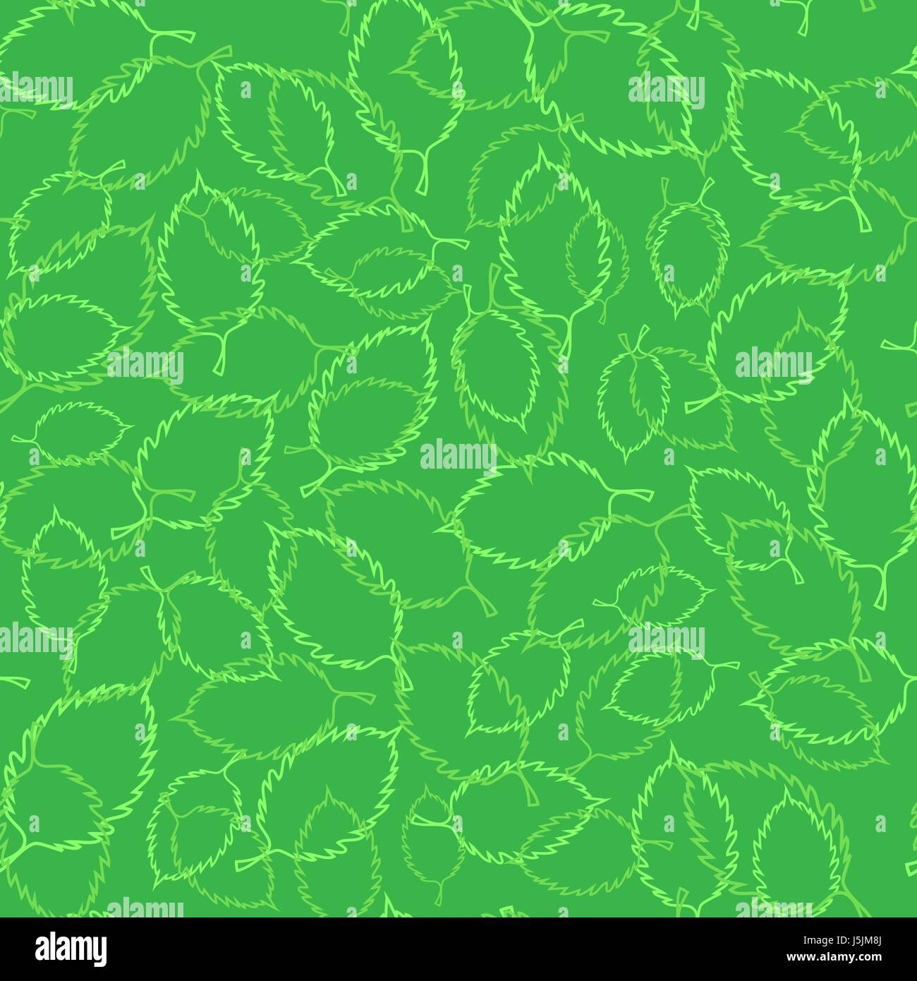 Seamless Spring Green Leaves Background Stock Vector Image & Art - Alamy