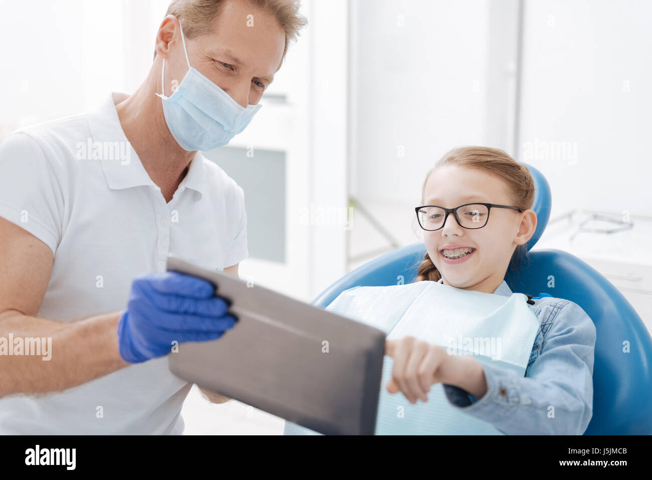 Charming curious young lady fascinated about medicine Stock Photo - Alamy