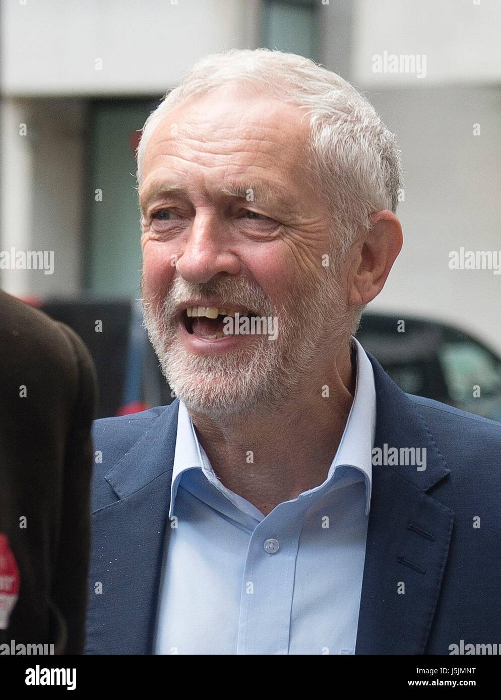 Labour leader Jeremy Corbyn arriving at BBC Broadcasting House in ...