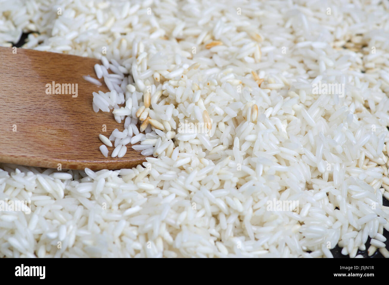 Risotto in a pan while cooking Stock Photo - Alamy
