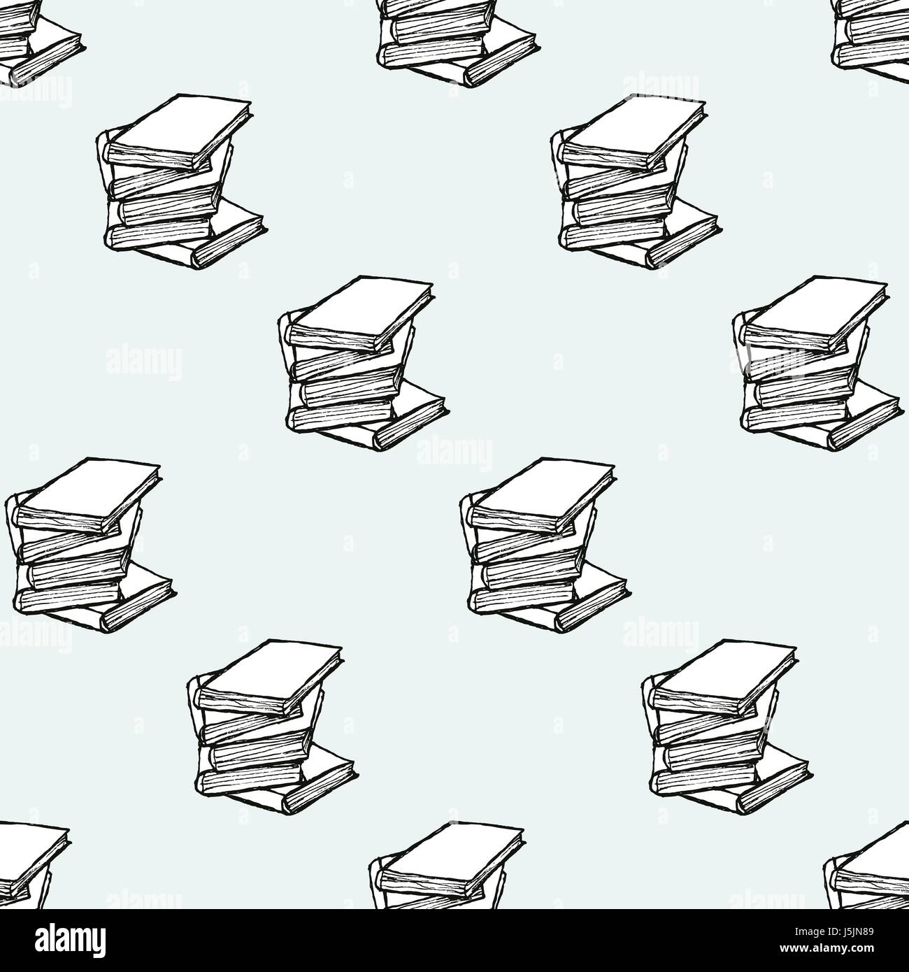 Seamless pattern with books Stock Vector Image & Art - Alamy