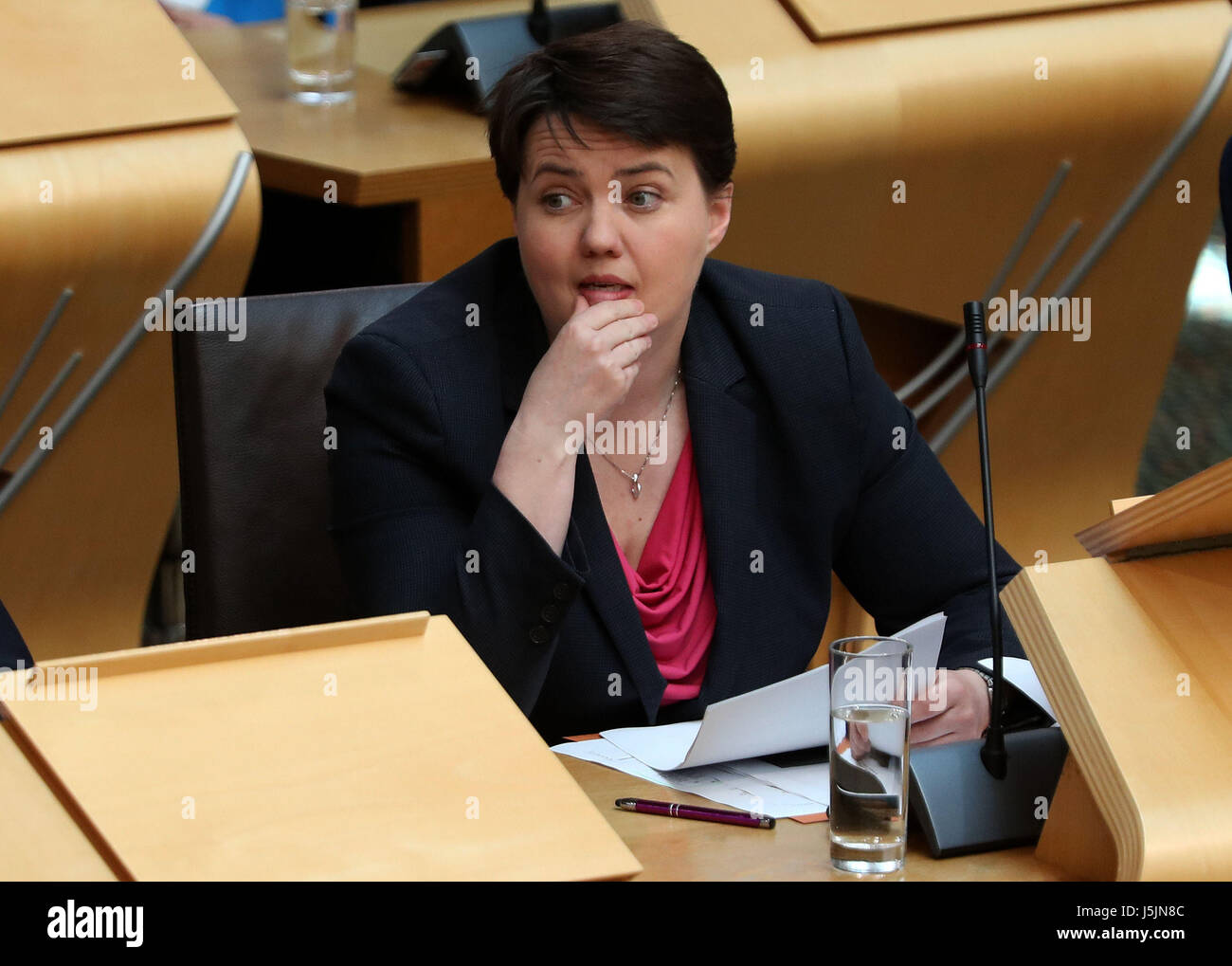 Scottish Conservative leader Ruth Davidson during FMQs at the Scottish ...