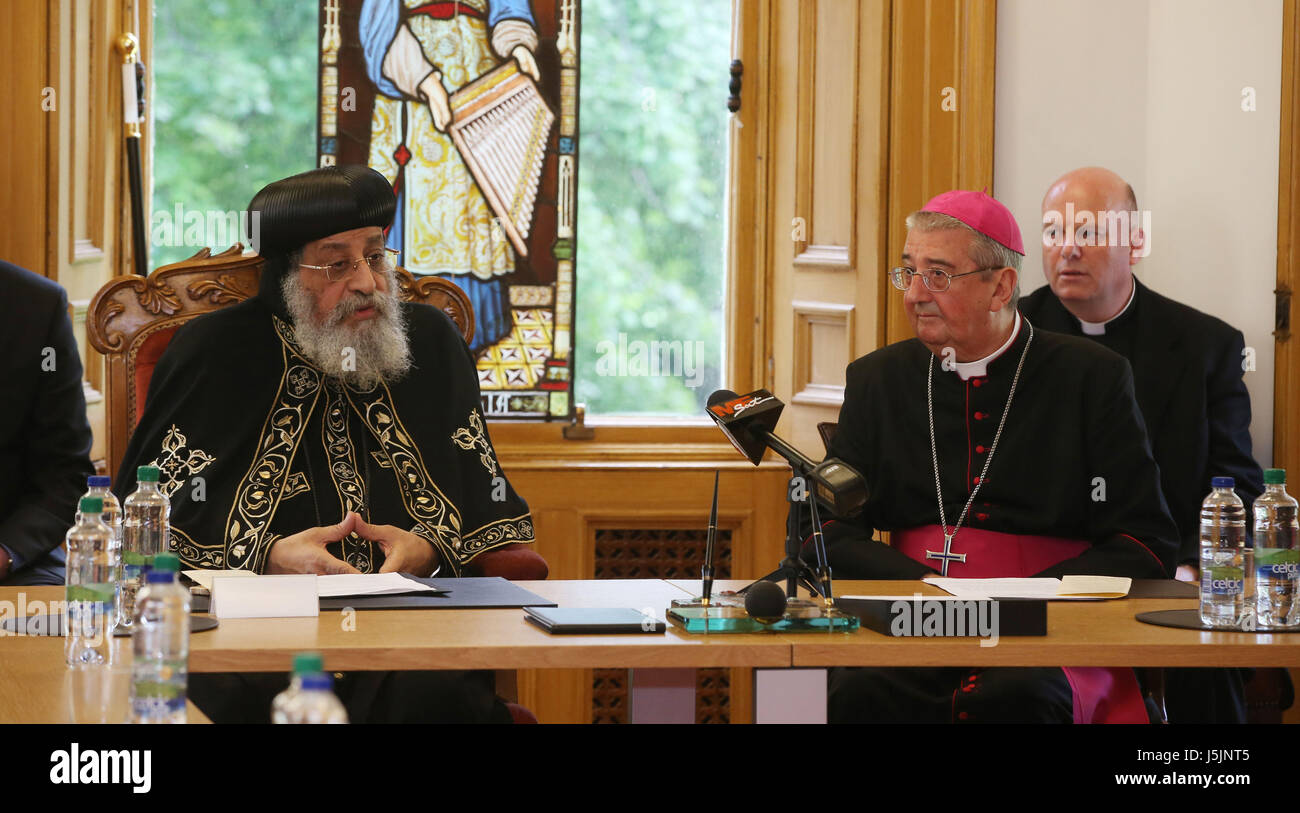 Archbishop of Dublin and Primate of Ireland Diarmuid Martin (right ...