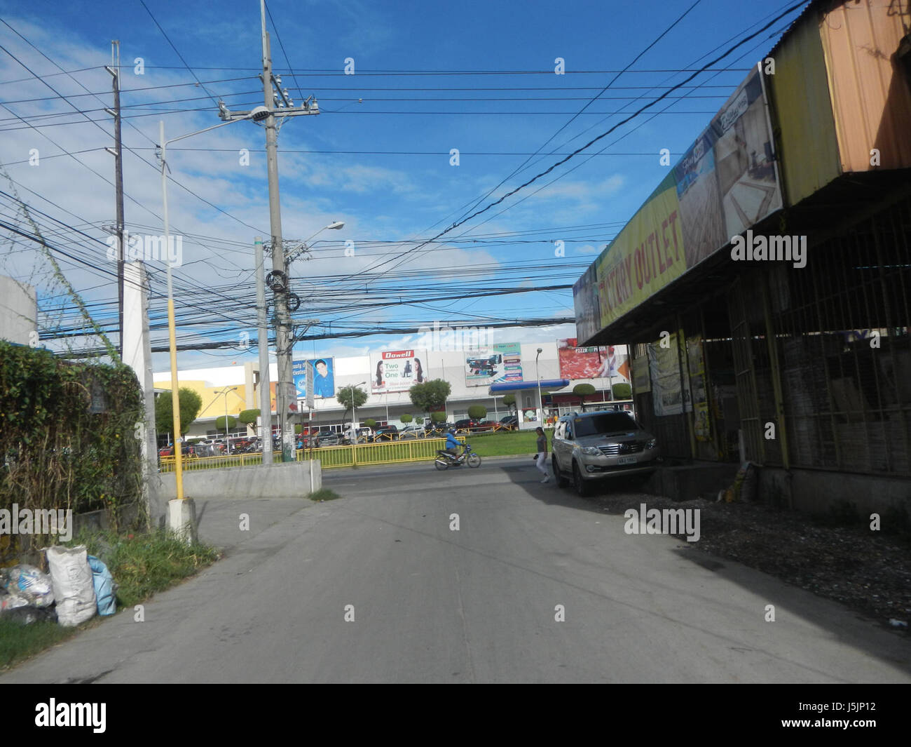 A detailed image or map of the road infrastructure in the areas of ...