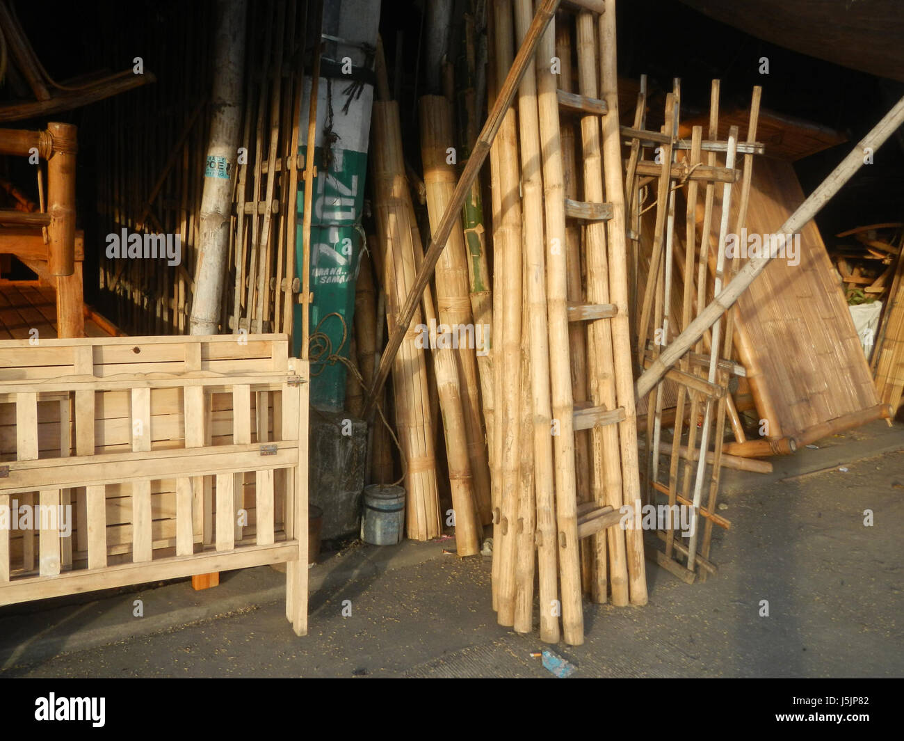 01460 Bocaue River Bridge Bamboo crafts Bocaue Bulacan MacArthur ...